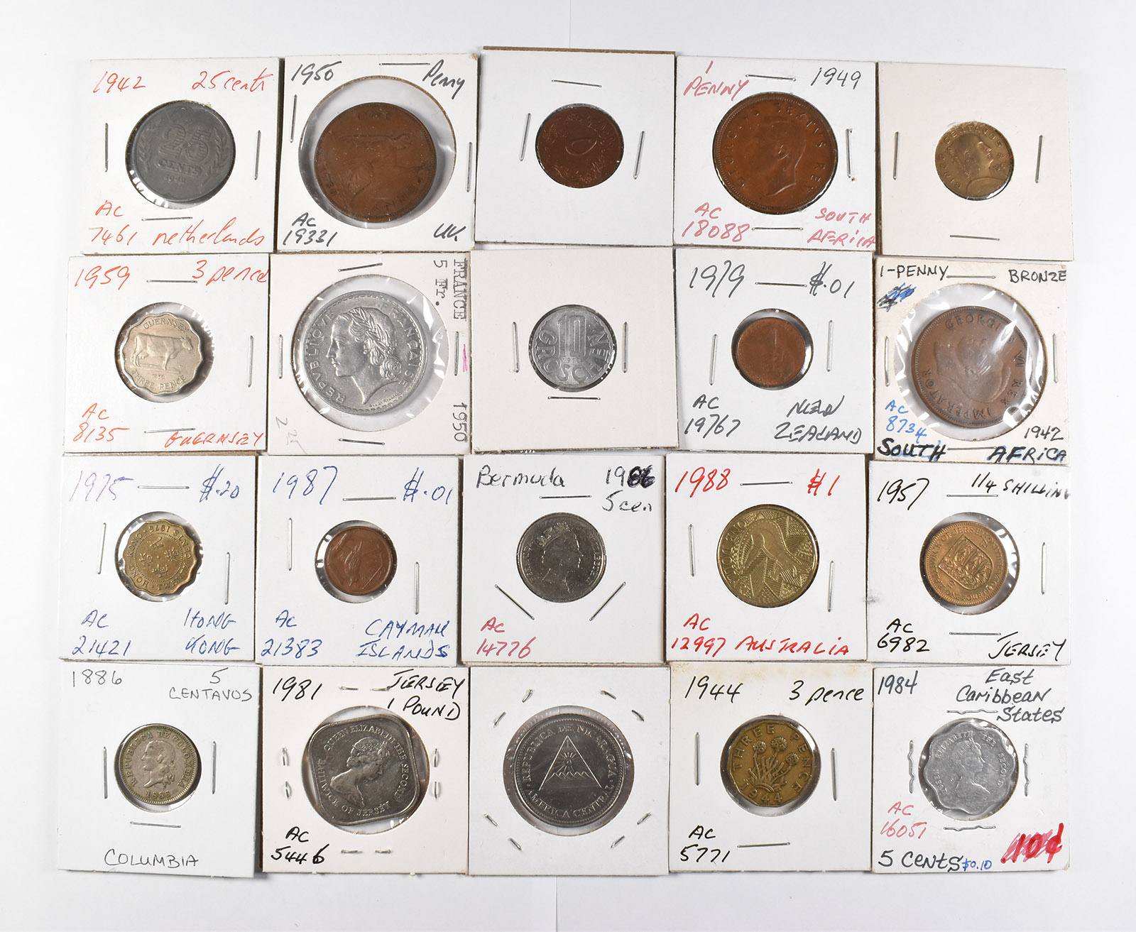 Entire Collection of 2x2 WORLD Coin Lot - You get it ALL - Fantastic ...