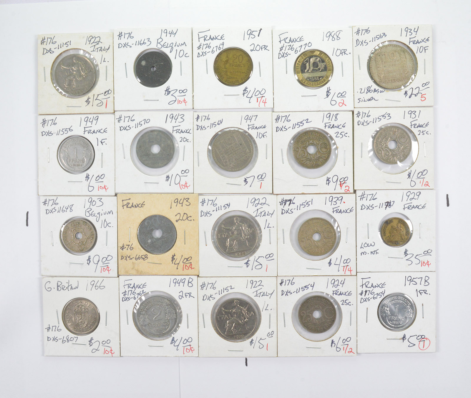 Entire Collection of 2x2 World Coins - You get them ALL | Property Room
