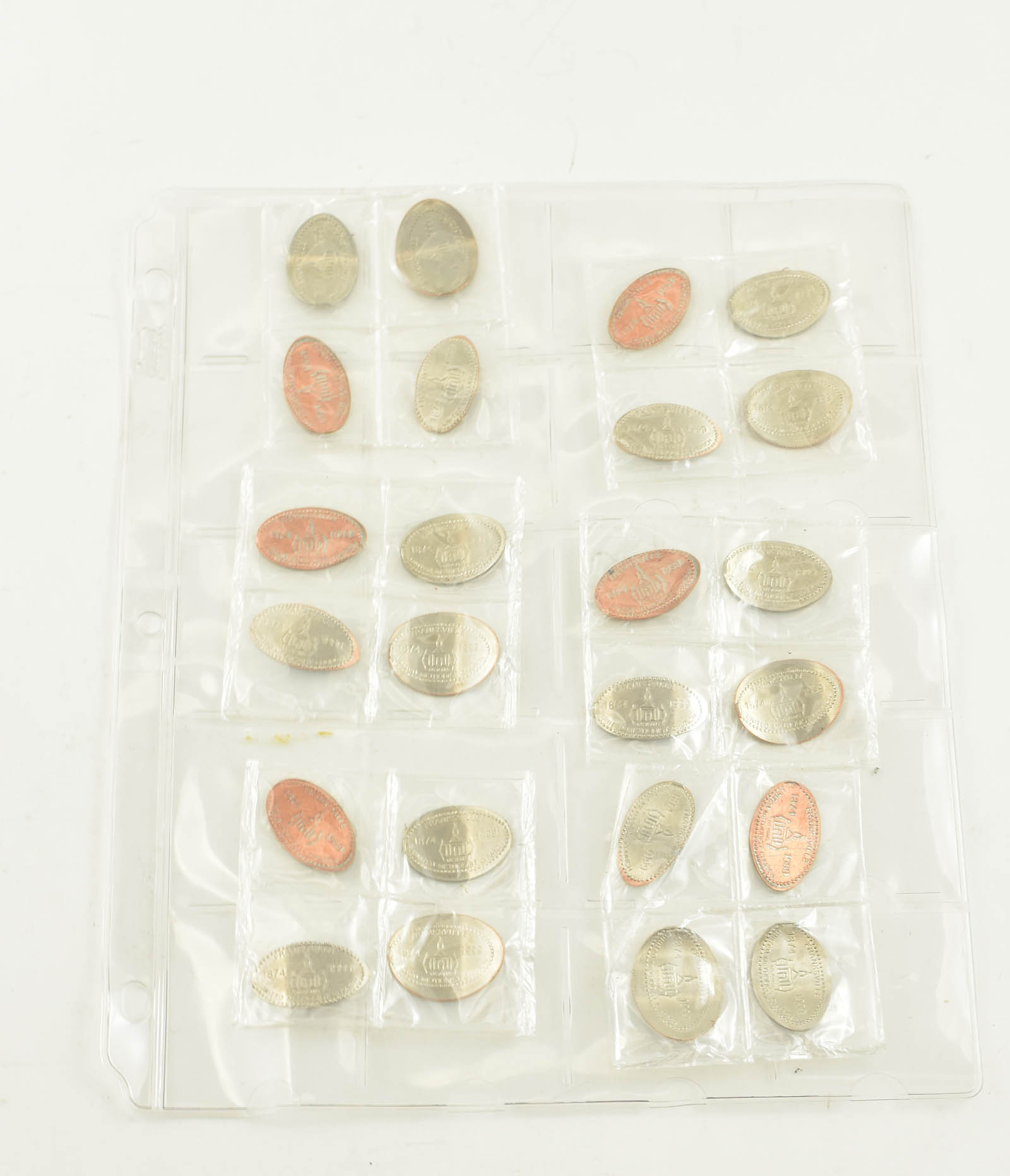 ENTIRE Page Collection of Elongated Coins! Very Cool | Property Room