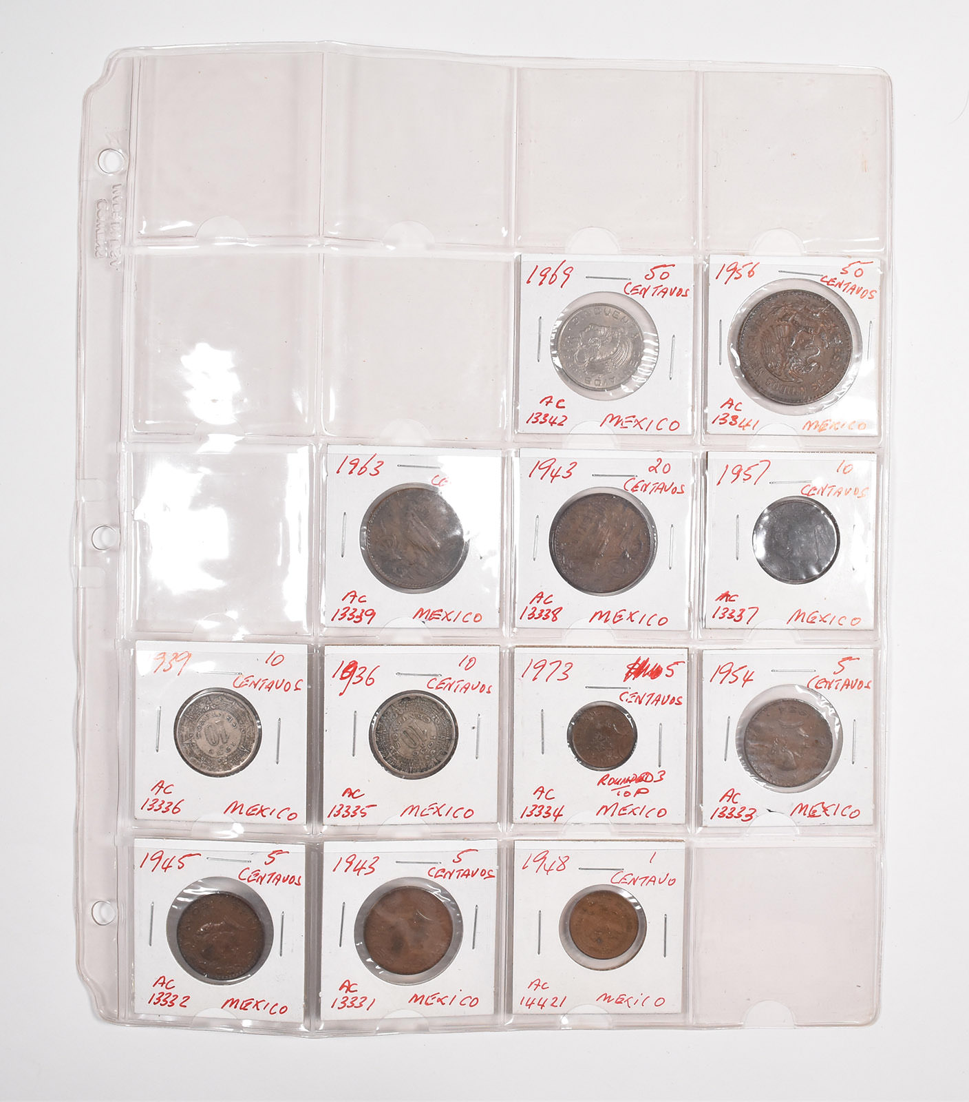 ENTIRE PAGE of Coins - You get it ALL | Property Room