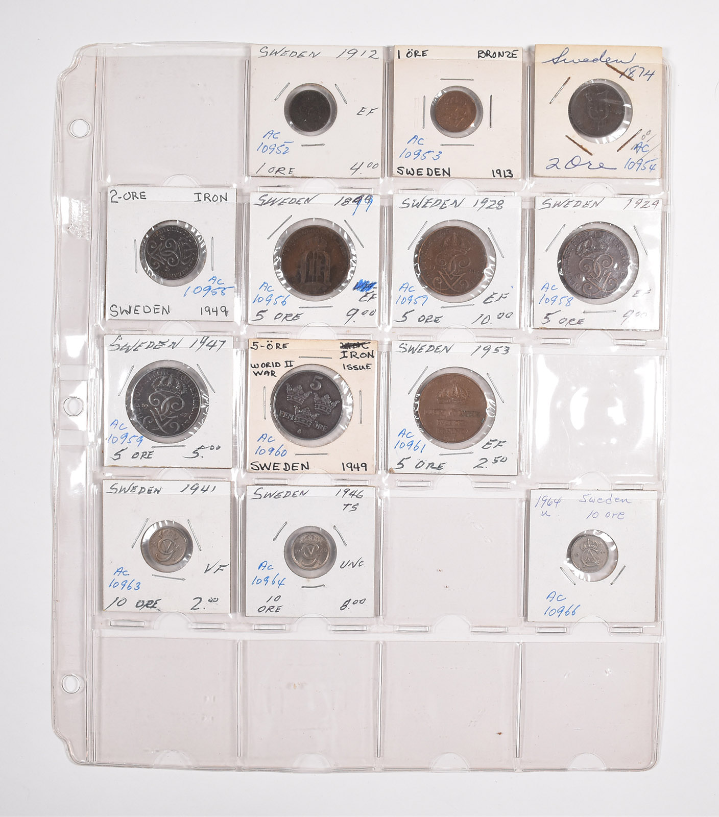 ENTIRE PAGE of Coins - You get it ALL | Property Room