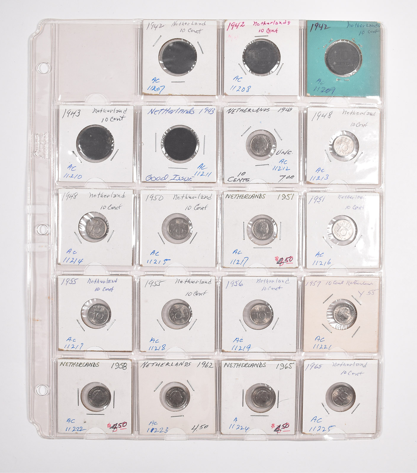 ENTIRE PAGE of Coins - You get it ALL | Property Room
