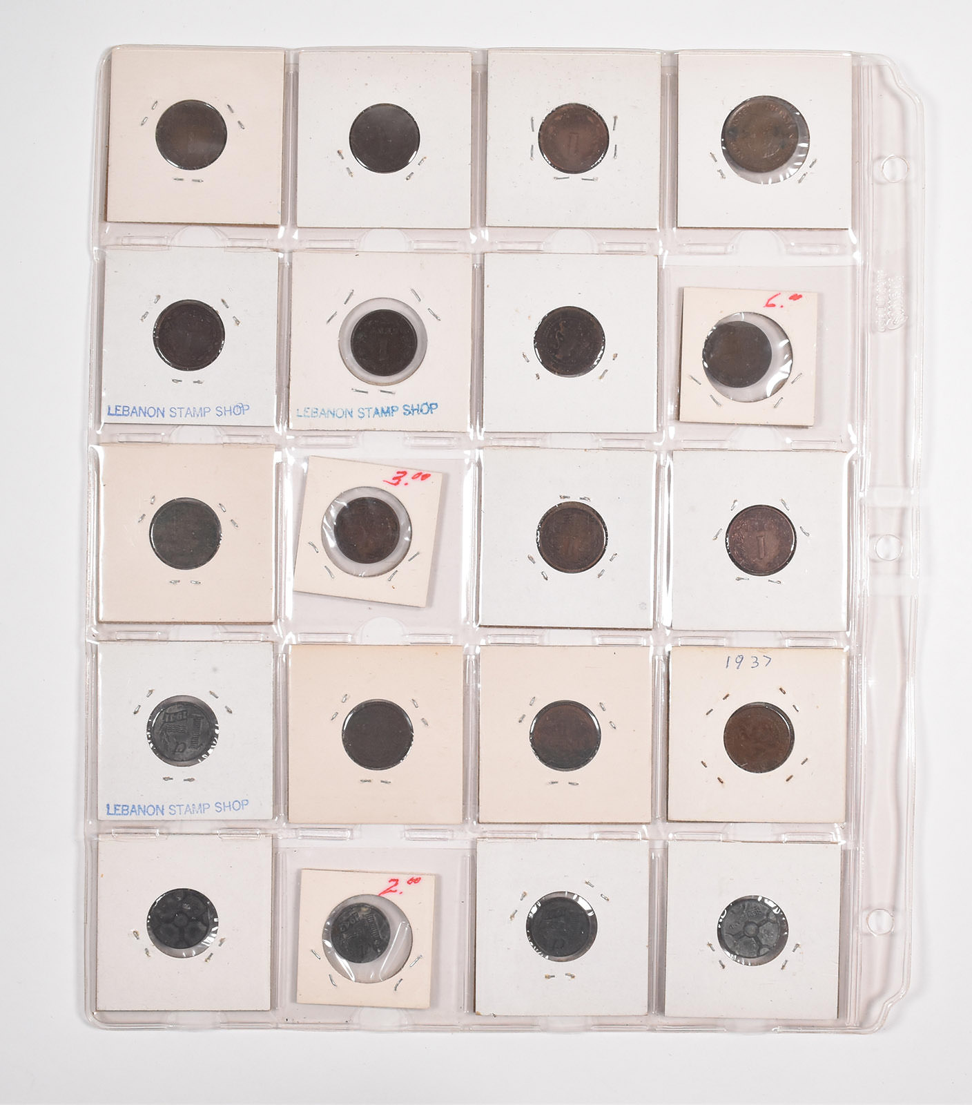 ENTIRE PAGE of Coins - You get it ALL | Property Room