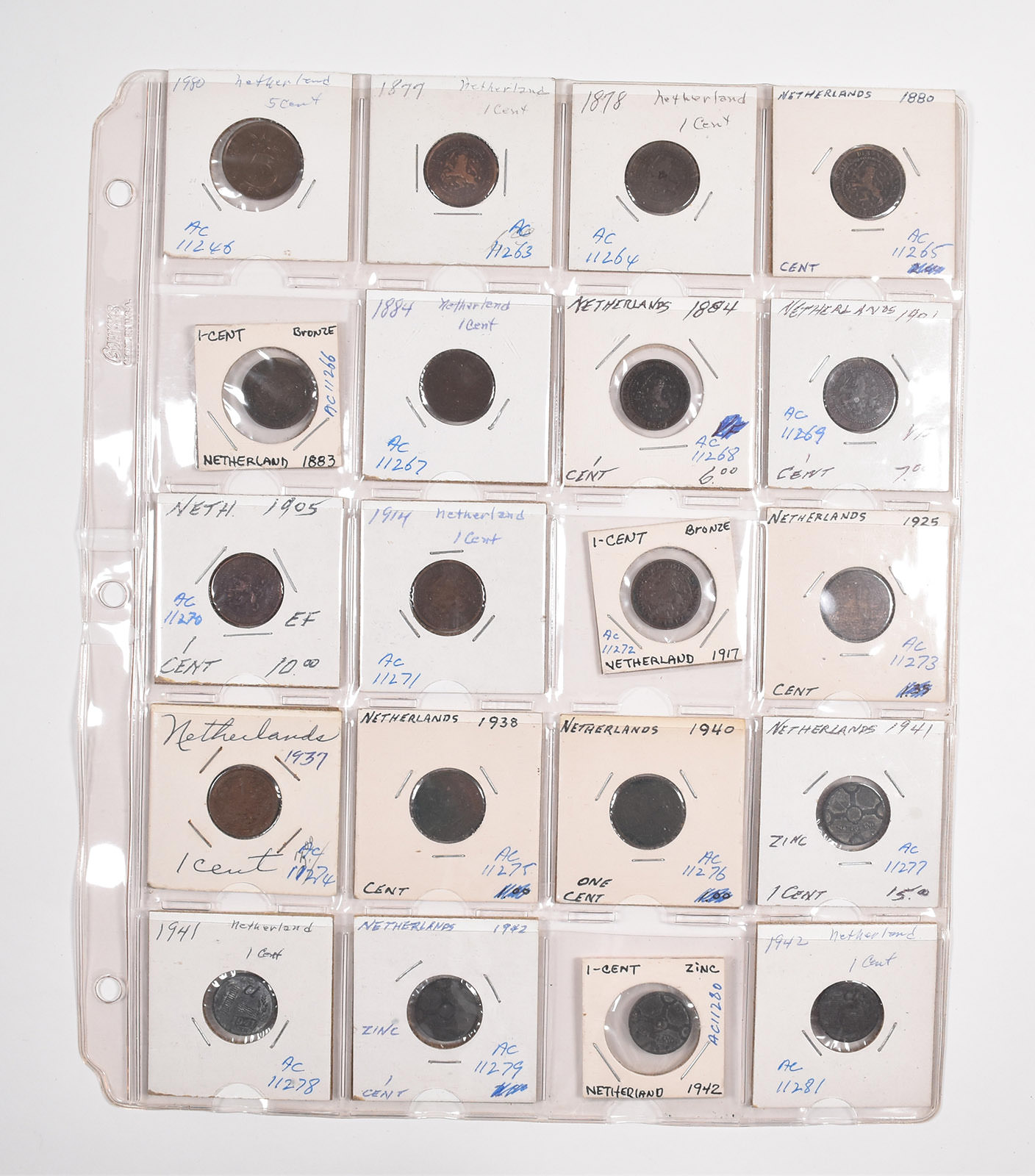 ENTIRE PAGE of Coins - You get it ALL | Property Room