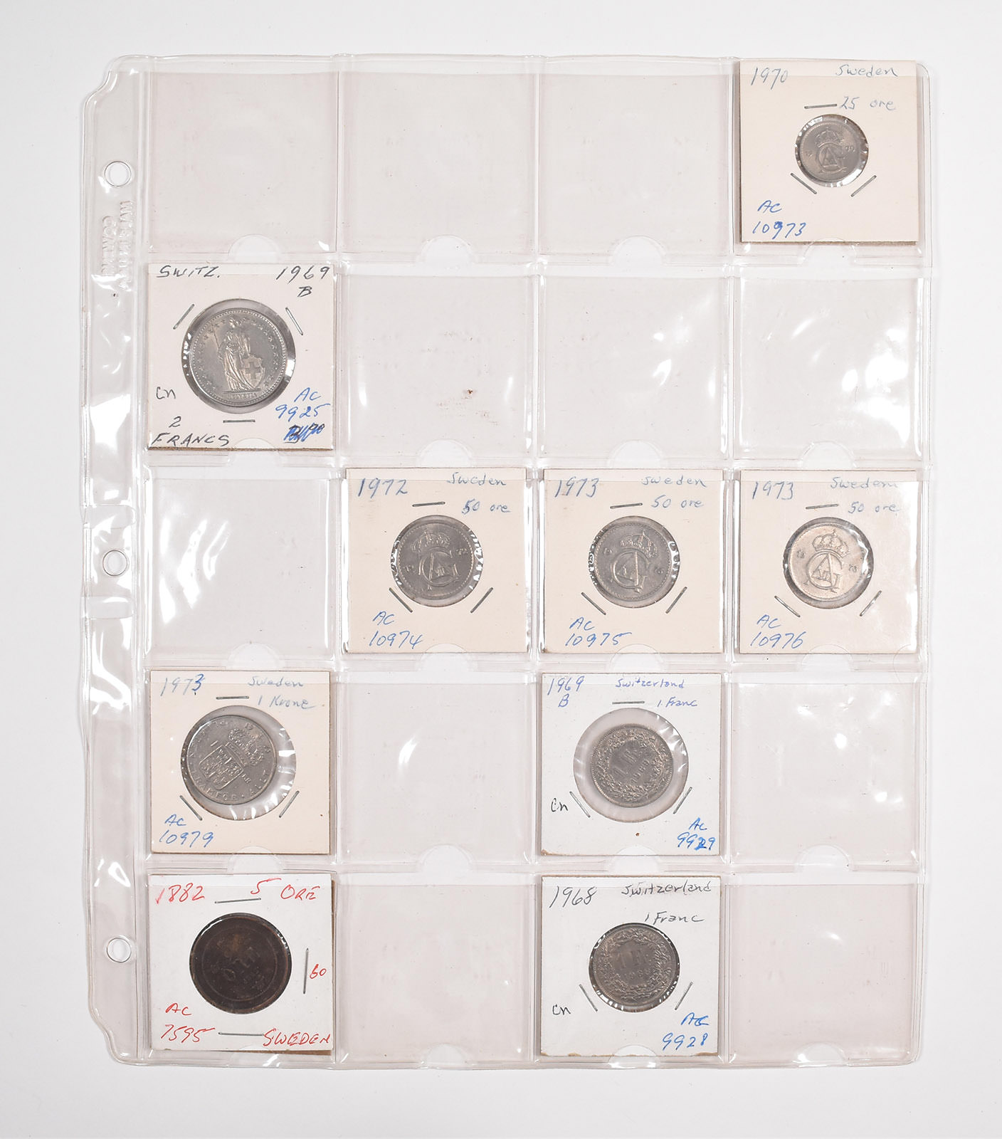 ENTIRE PAGE of Coins - You get it ALL | Property Room