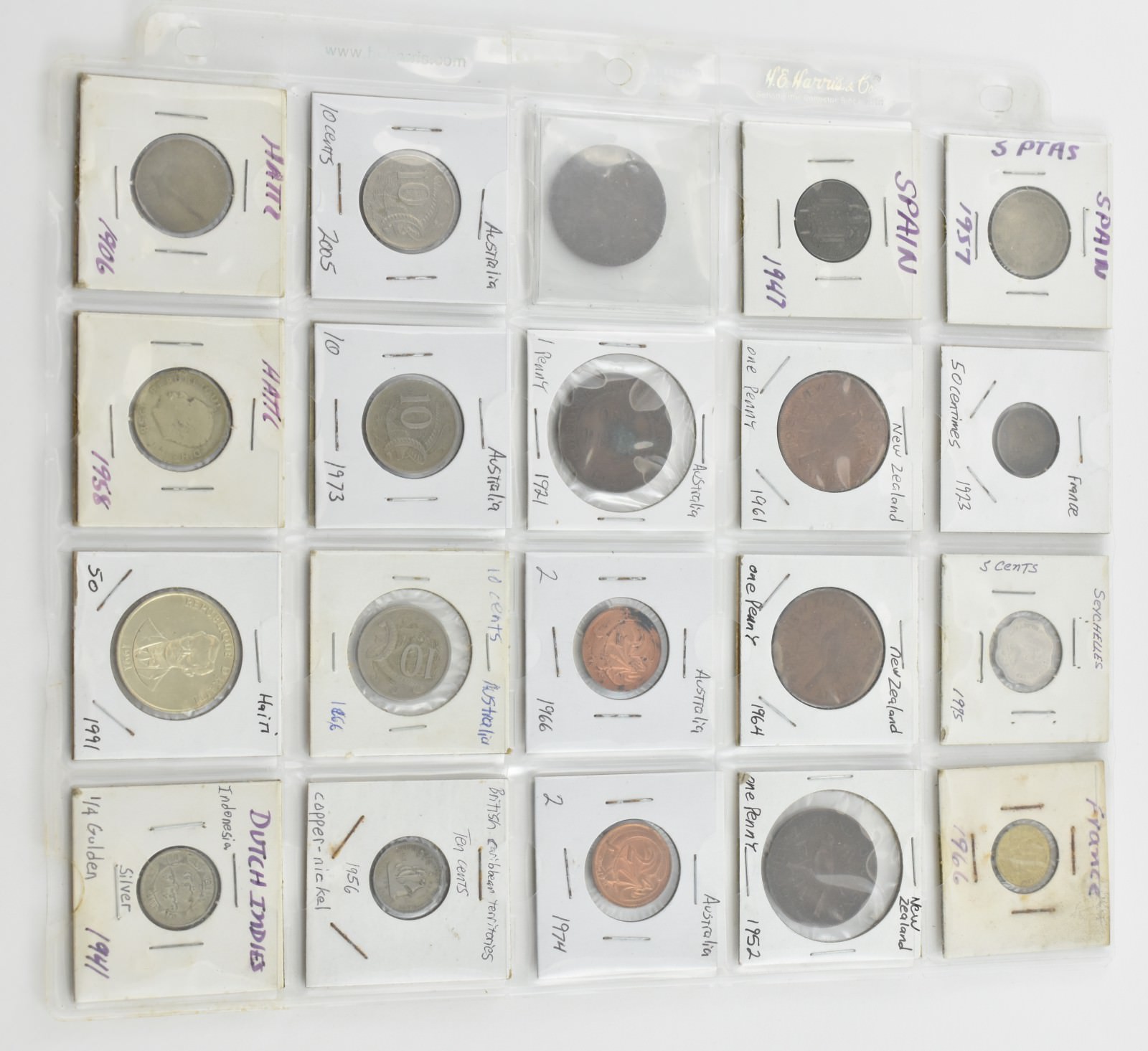 ENTIRE PAGE of Coins - You get it ALL | Property Room