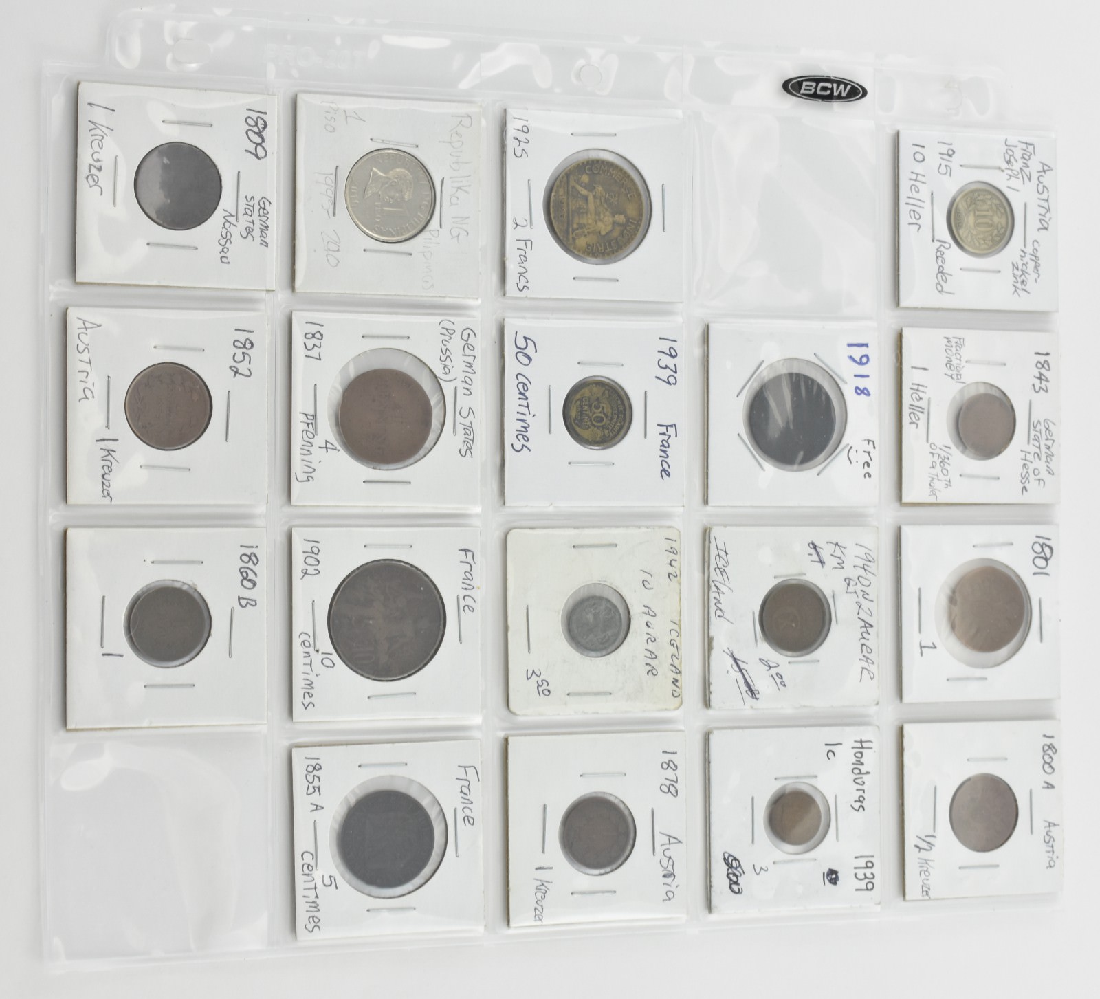 ENTIRE PAGE of Coins - You get it ALL | Property Room