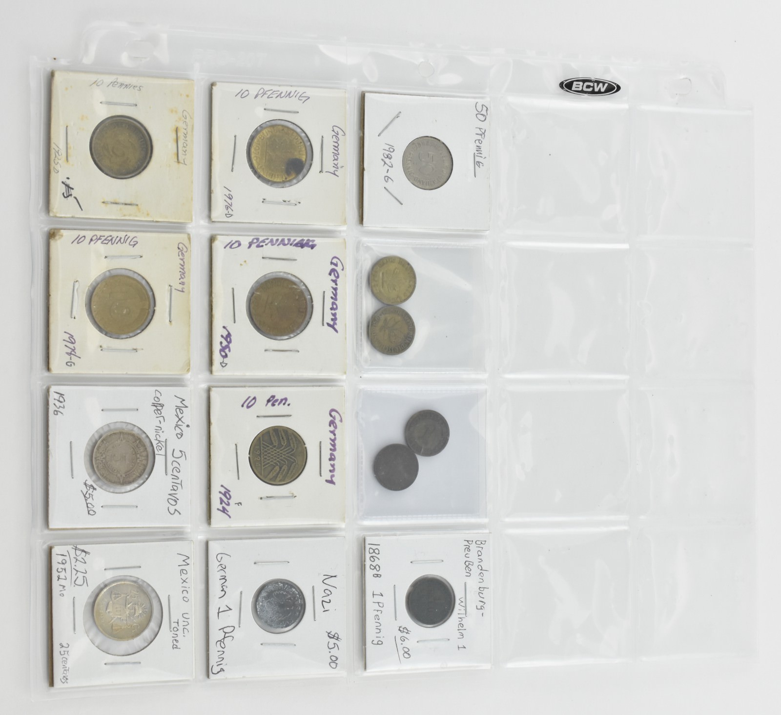 ENTIRE PAGE of Coins - You get it ALL | Property Room
