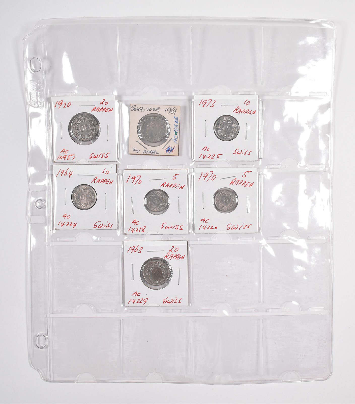 ENTIRE PAGE of Coins - You get it ALL | Property Room