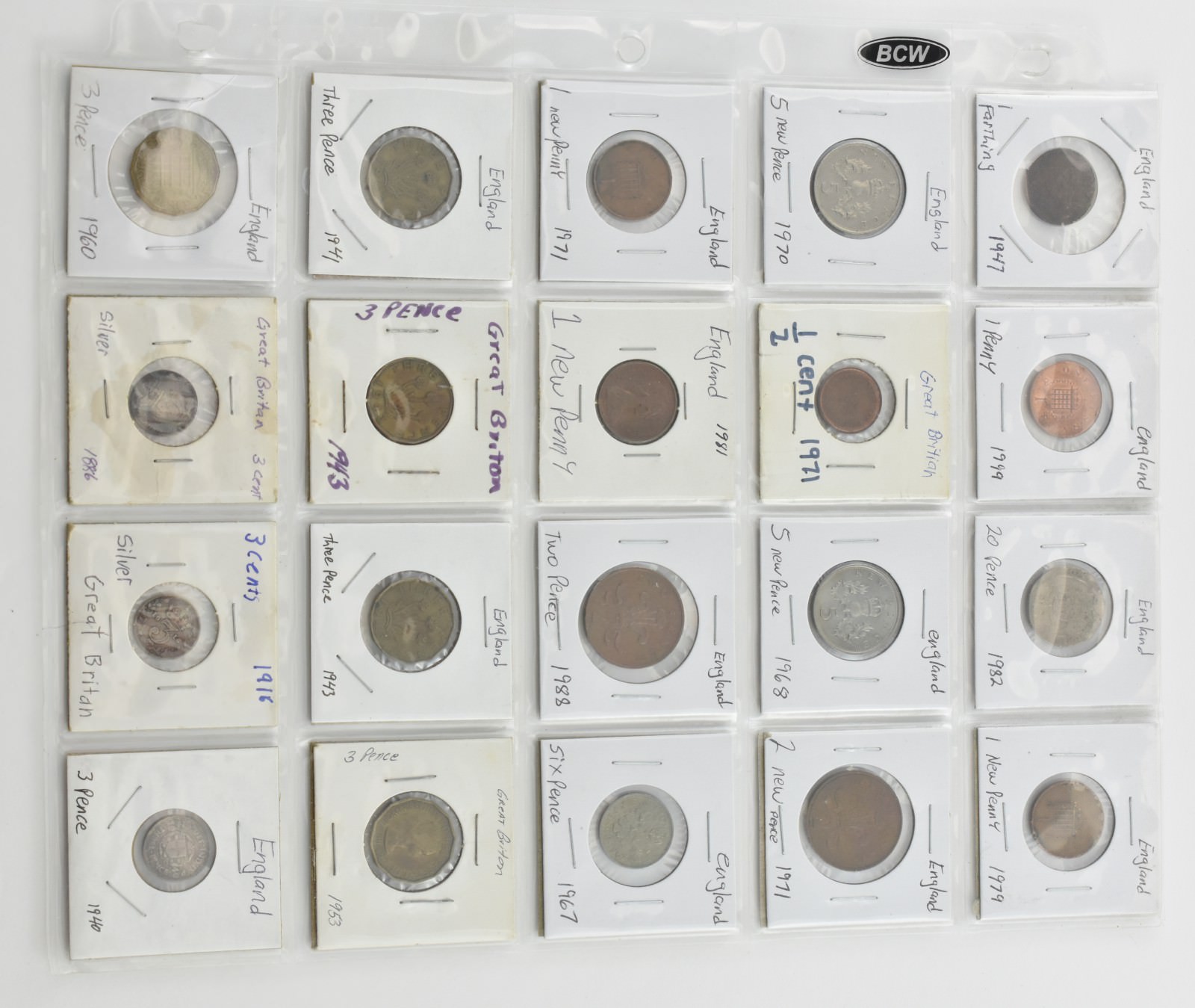 ENTIRE PAGE of Coins - You get it ALL | Property Room