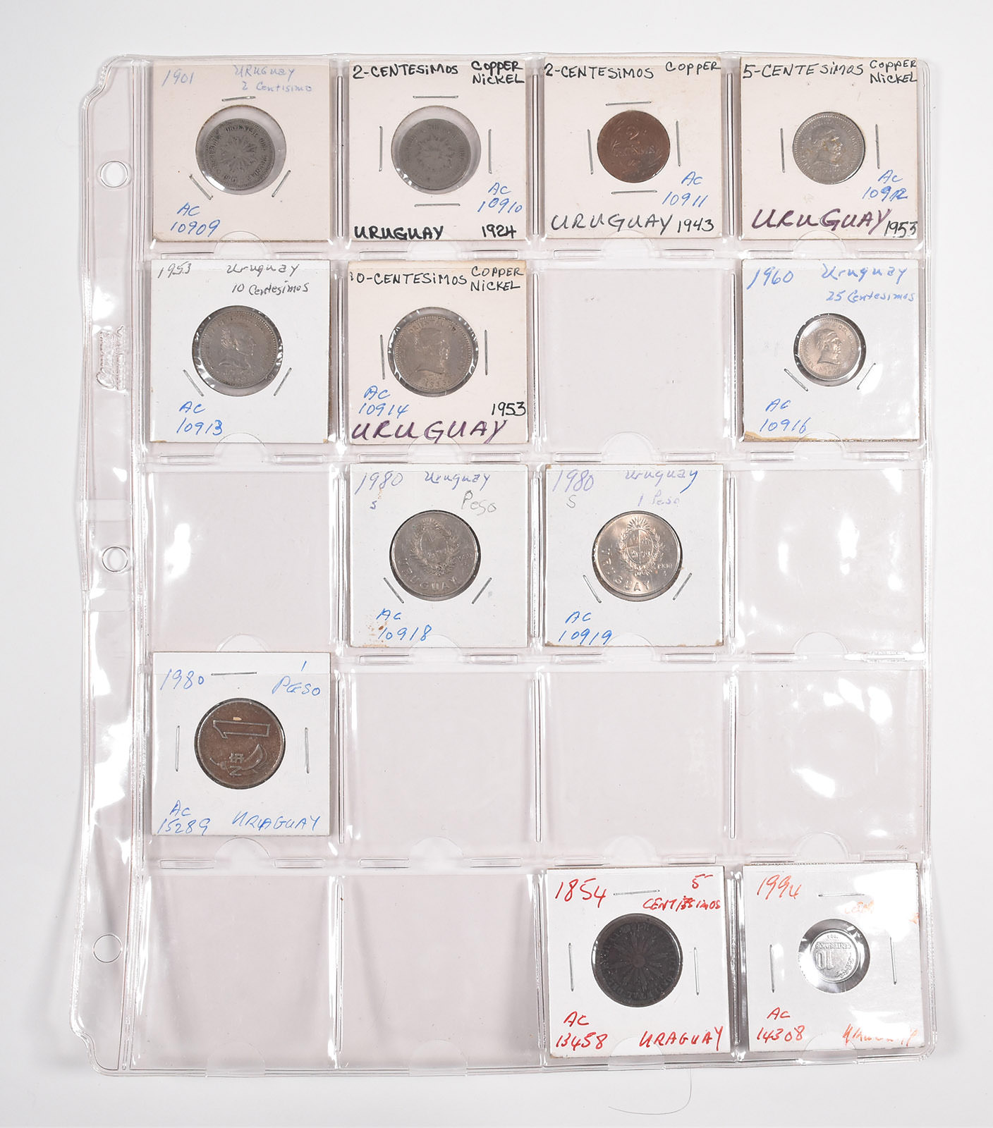 ENTIRE PAGE of Coins - You get it ALL | Property Room