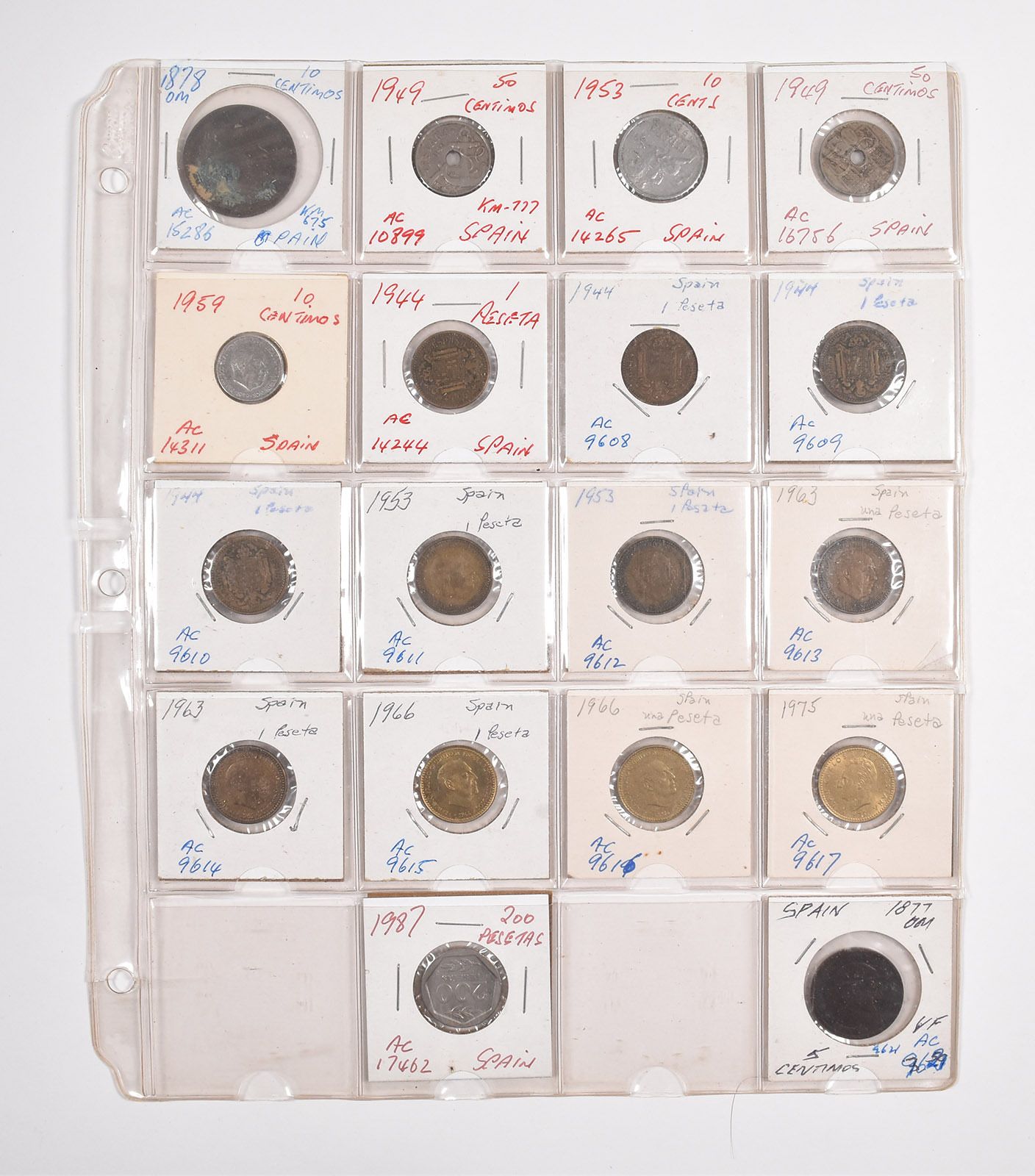 ENTIRE PAGE of Coins - You get it ALL | Property Room