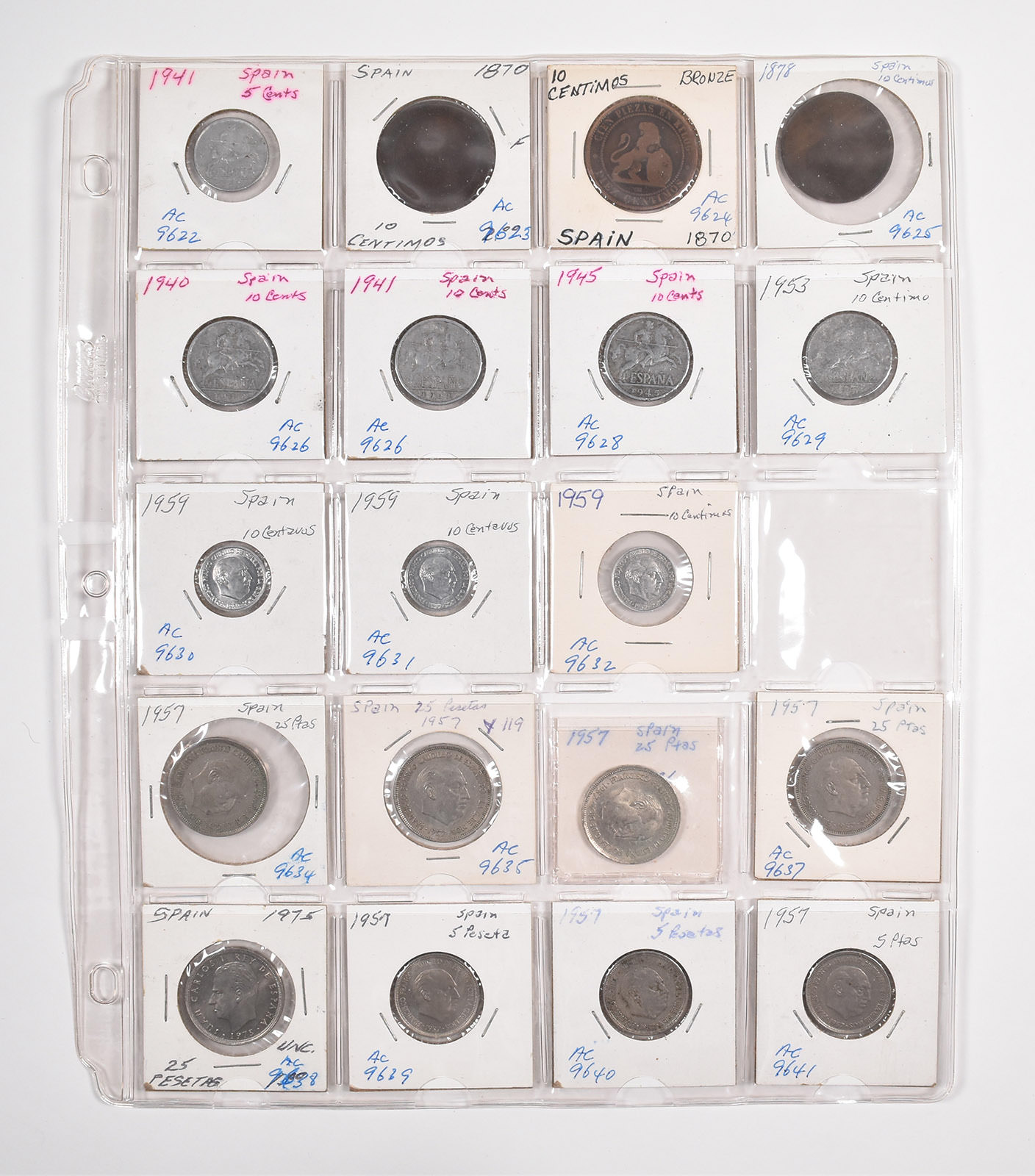 ENTIRE PAGE of Coins - You get it ALL | Property Room