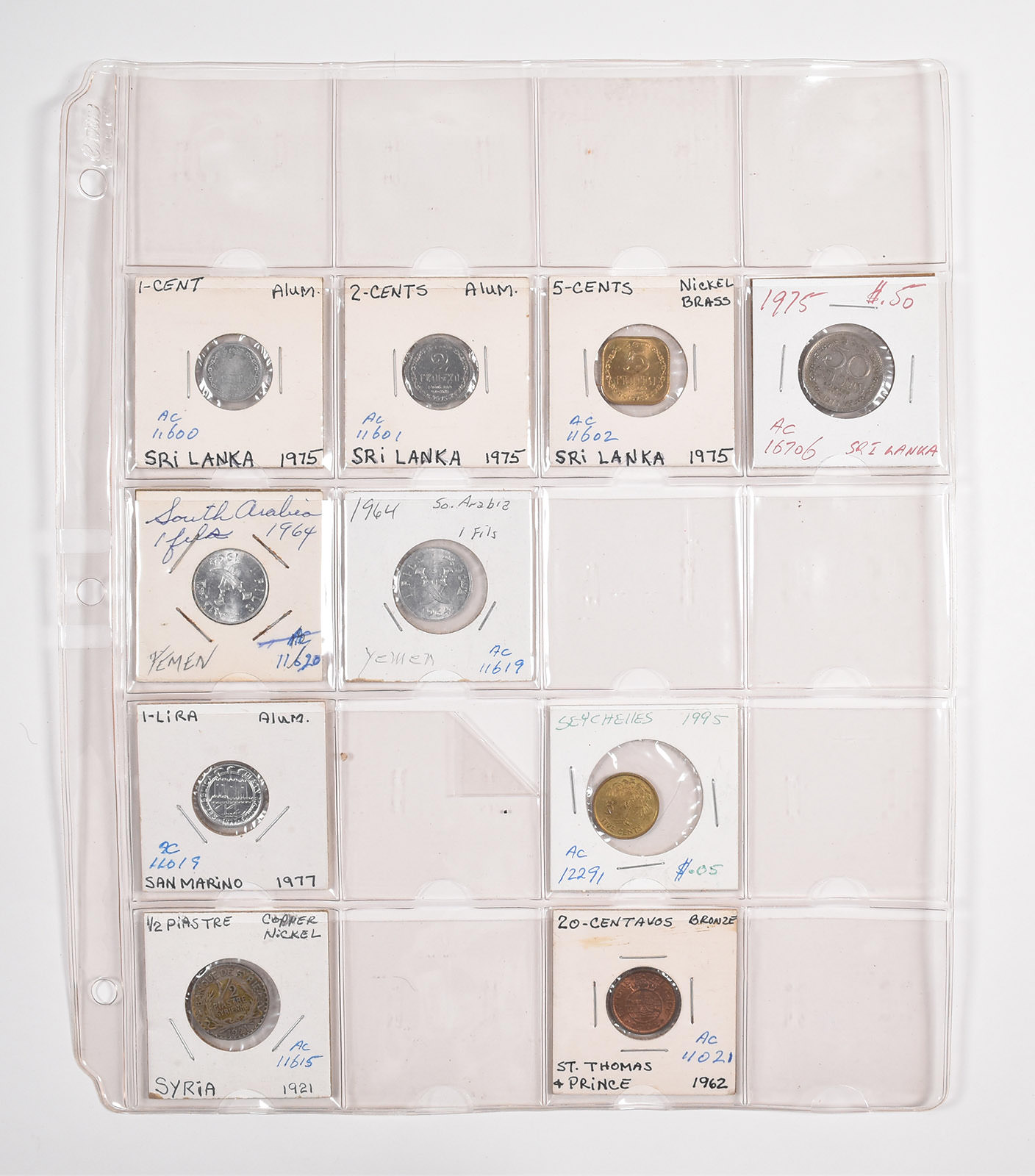 ENTIRE PAGE of Coins - You get it ALL | Property Room