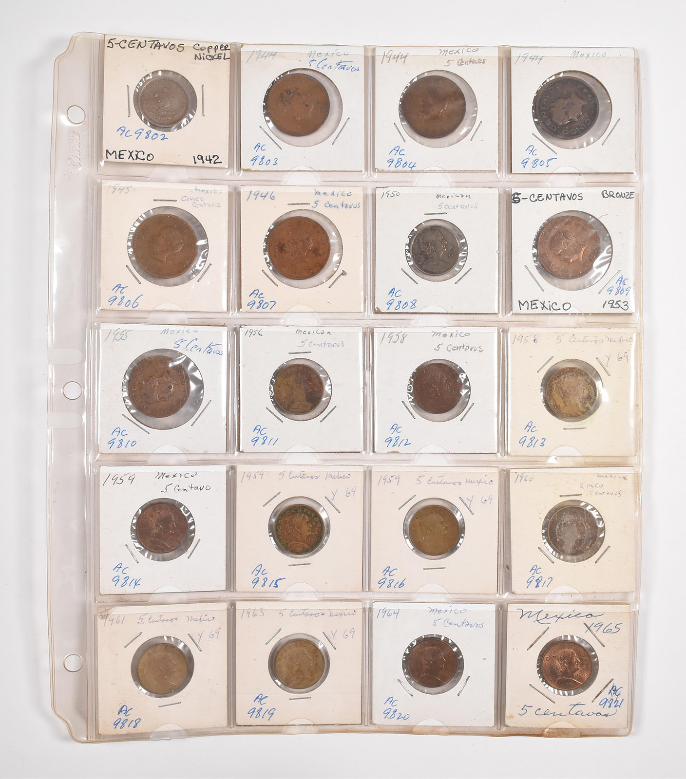 ENTIRE PAGE of Coins - You get it ALL | Property Room