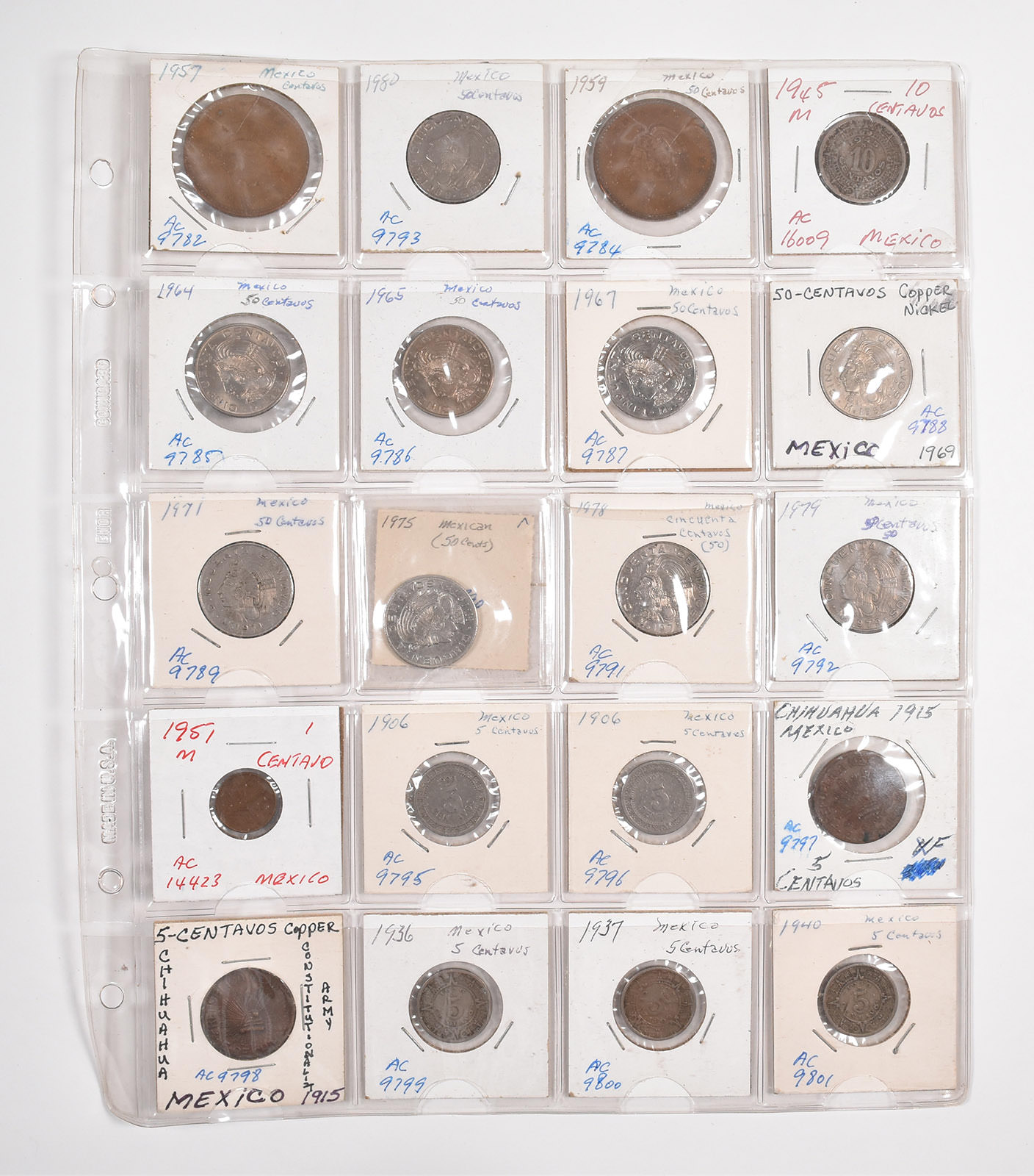 ENTIRE PAGE of Coins - You get it ALL | Property Room