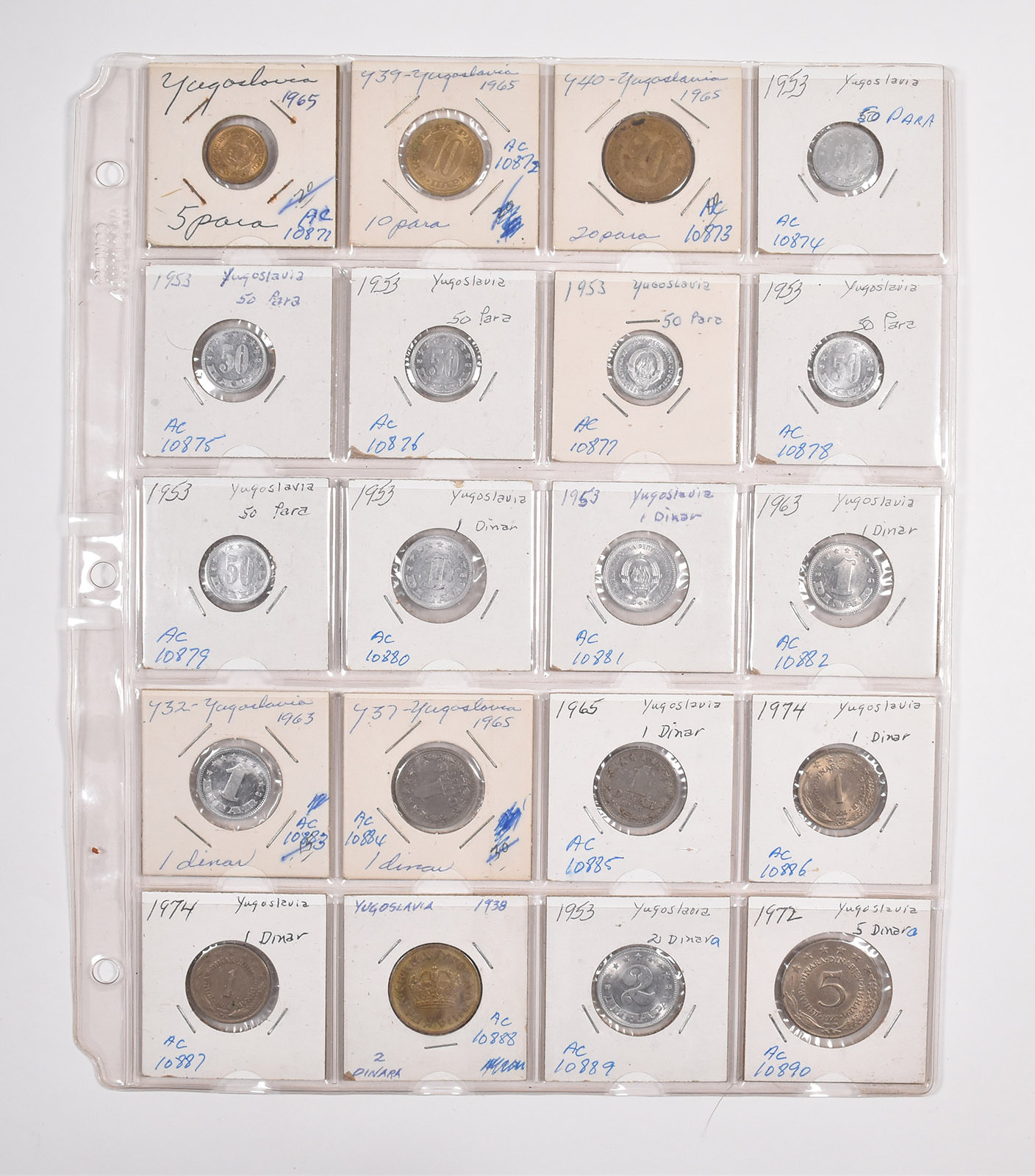 ENTIRE PAGE of Coins - You get it ALL | Property Room