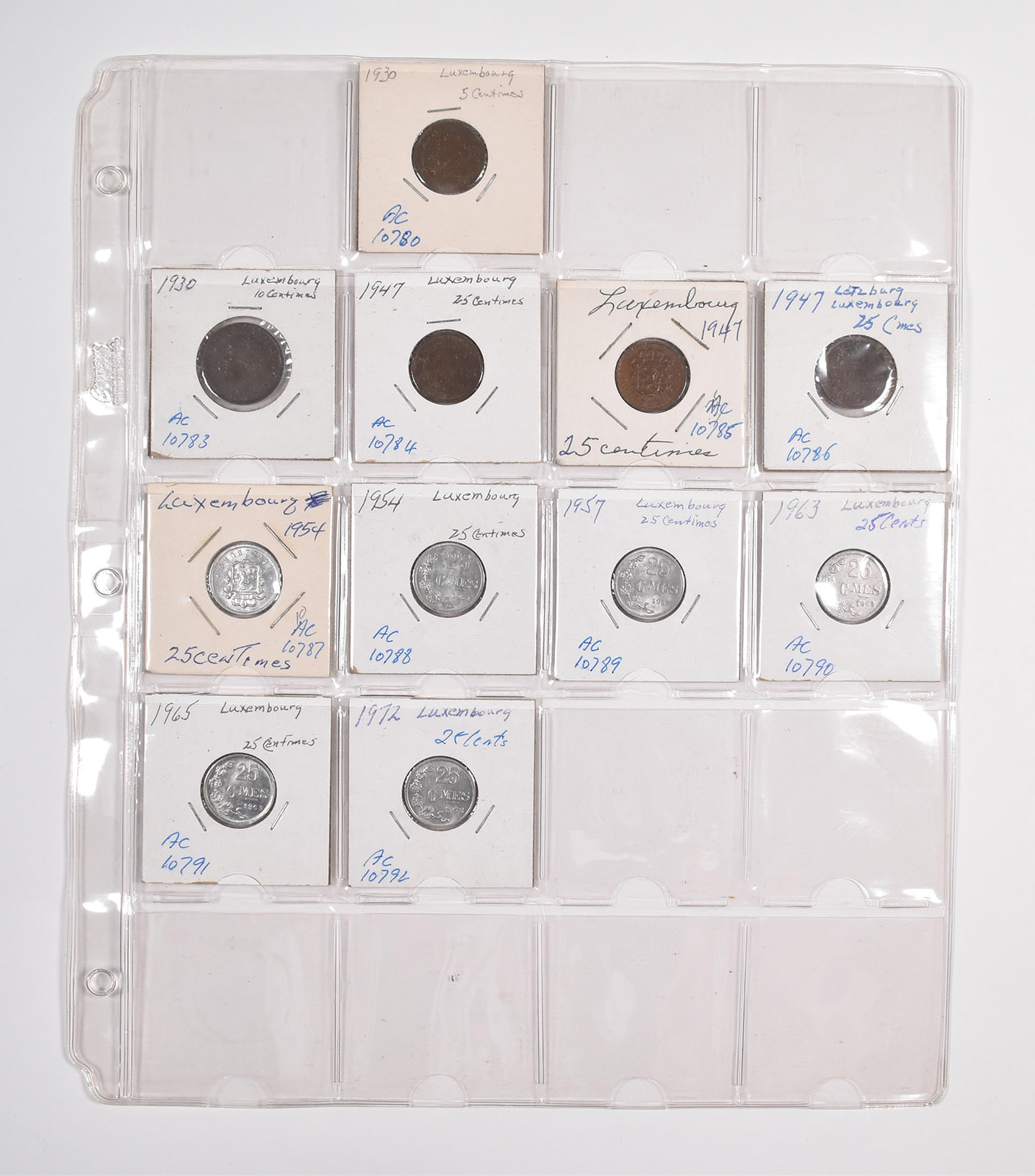 ENTIRE PAGE of Coins - You get it ALL | Property Room