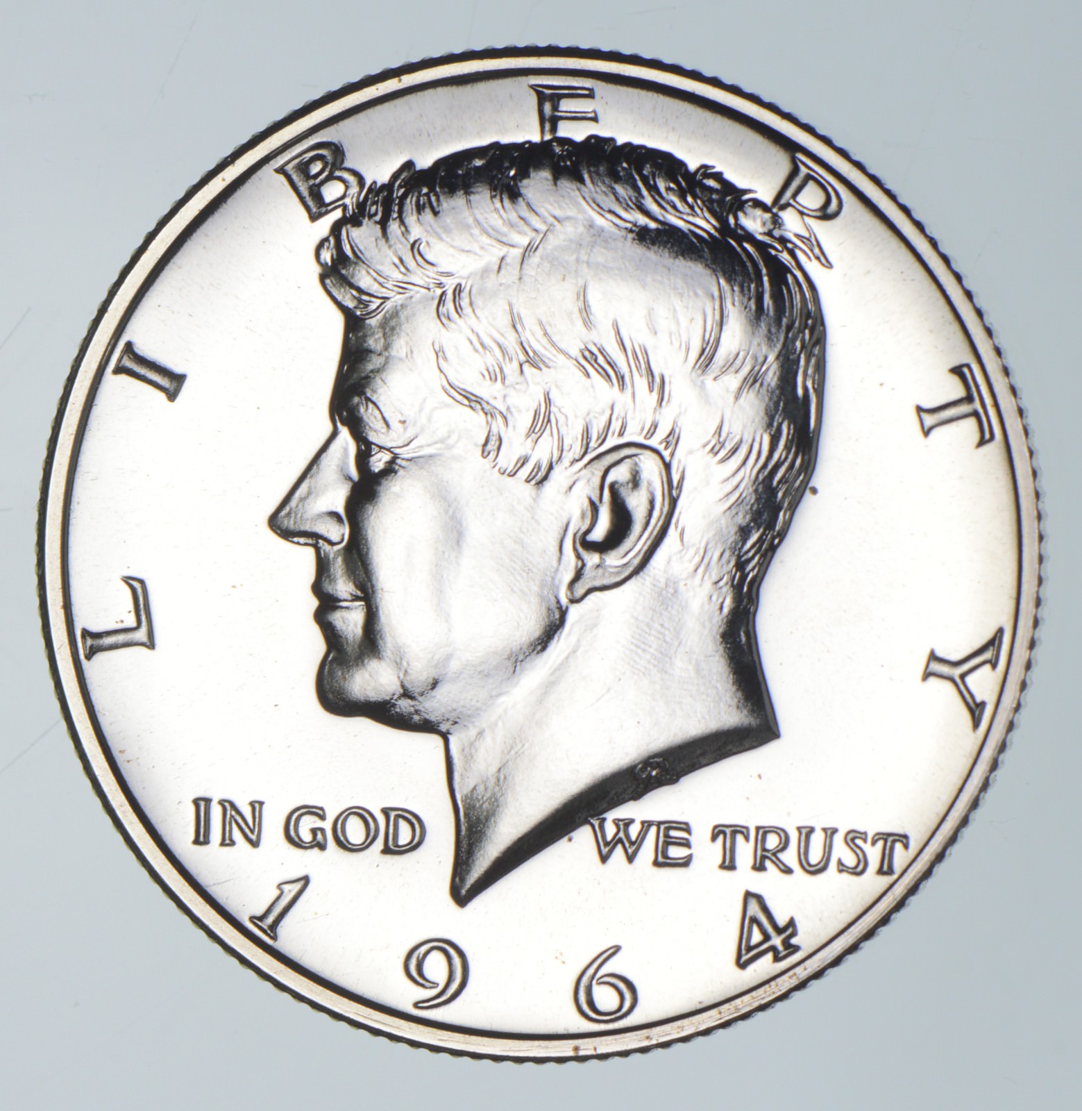 ERROR - 1964 TRANSITIONAL Reverse - PROOF Kennedy Half Dollars - 90% ...