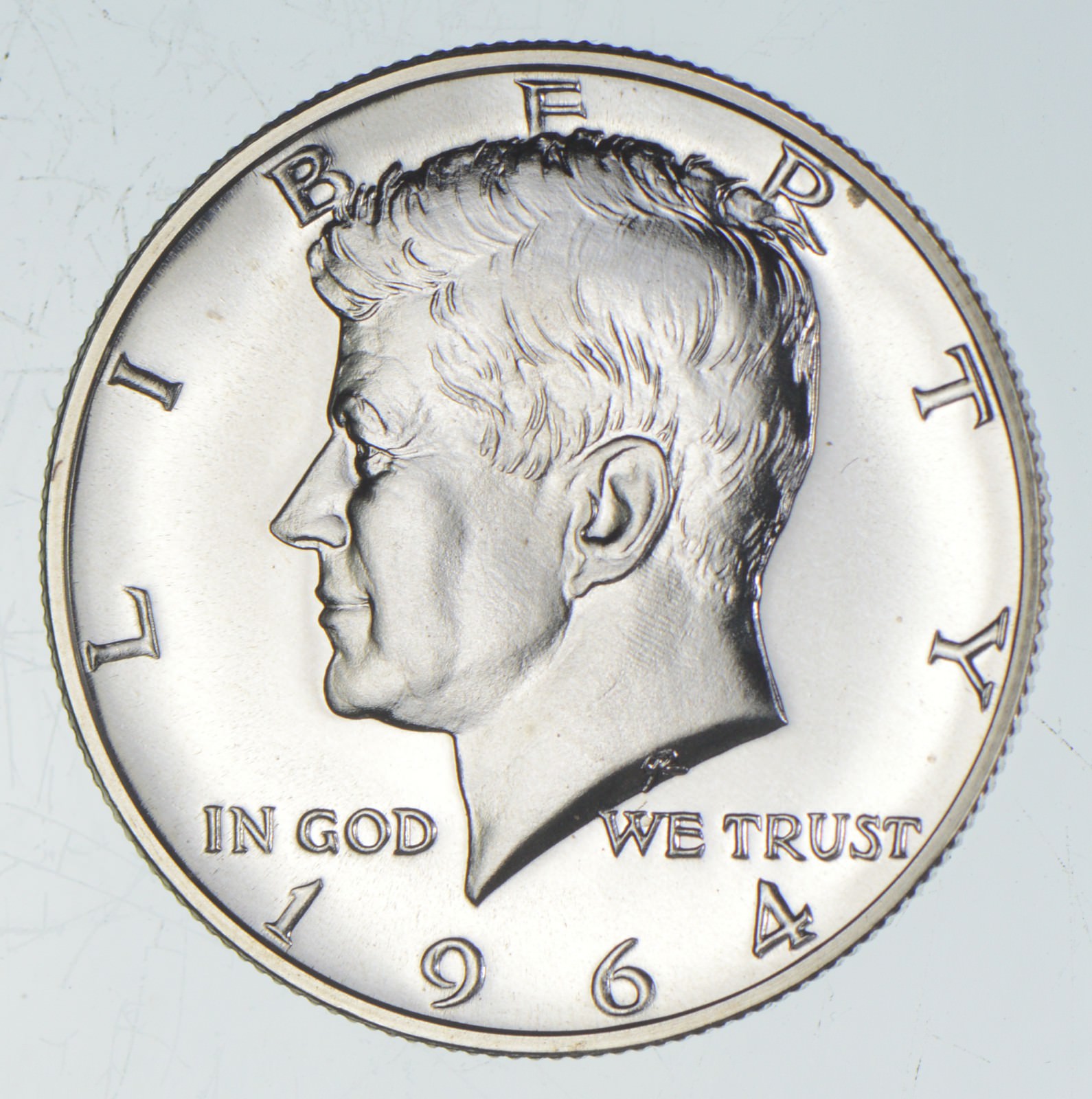 ERROR - 1964 TRANSITIONAL Reverse - PROOF Kennedy Half Dollars - 90% ...
