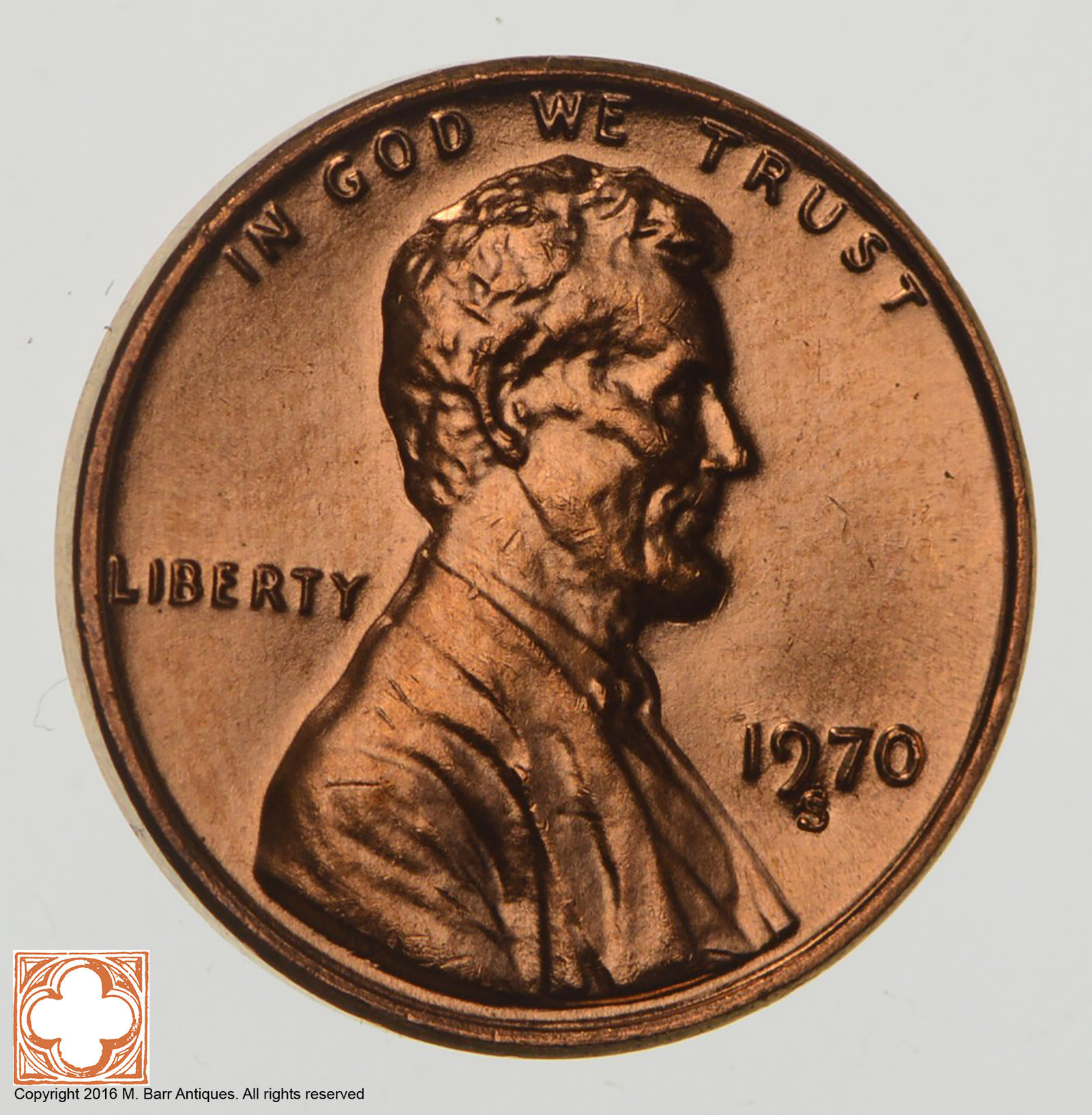 ERROR - 1970-S/S Repunched Mint Mark - Lincoln Cent Choice BU ...