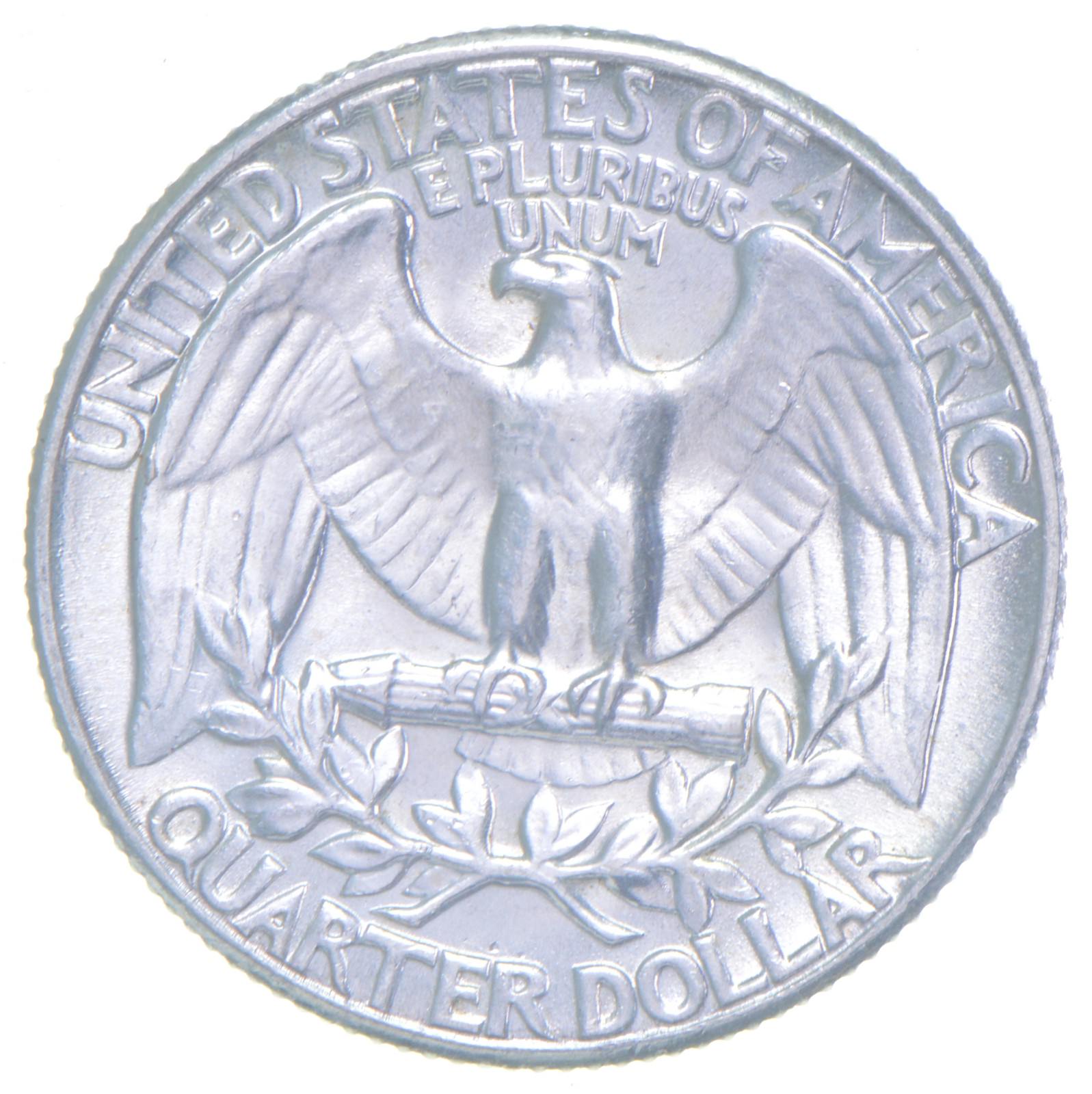 ERROR/Variety - Type B Reverse BU 1958 Washington Quarter - Silver ...