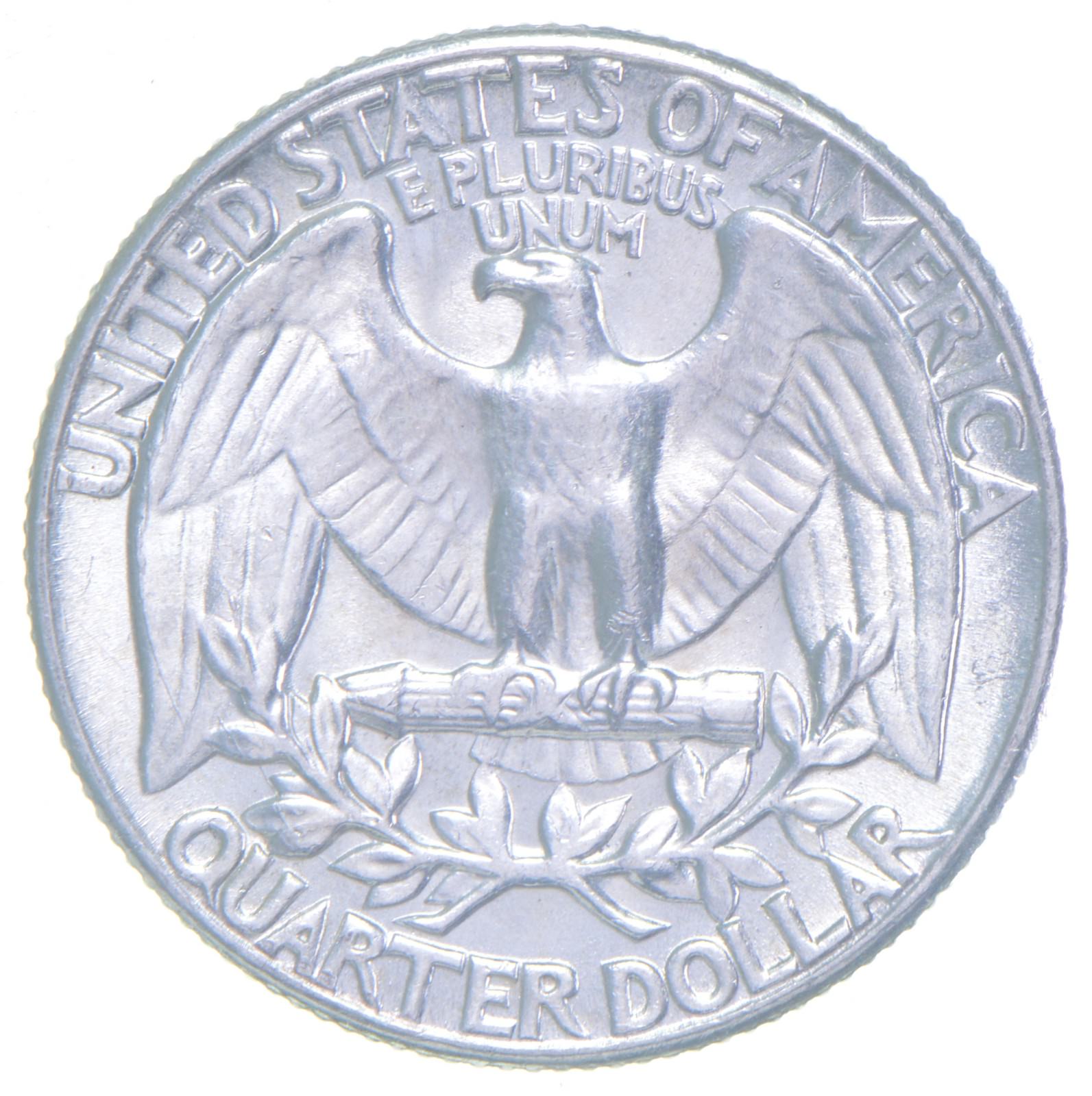 ERROR/Variety - Type B Reverse BU 1958 Washington Quarter - Silver ...