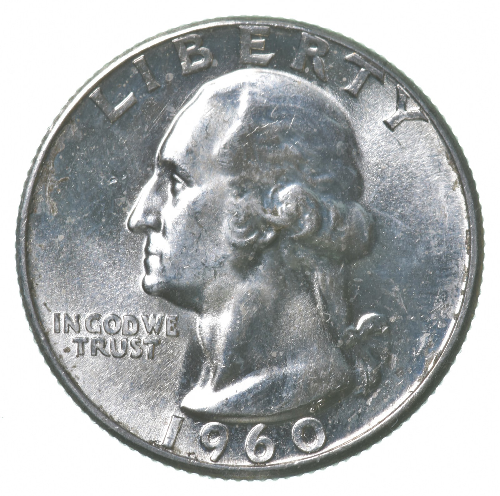 ERROR/Variety - Type B Reverse BU 1960 Washington Quarter - Silver ...