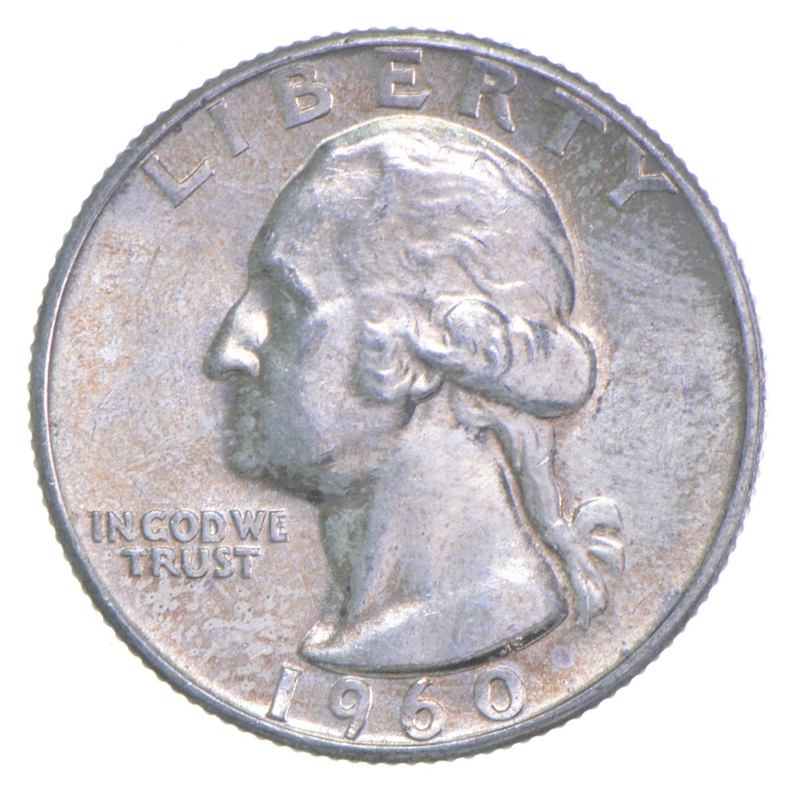ERROR/Variety - Type B Reverse BU 1960 Washington Quarter - Silver ...