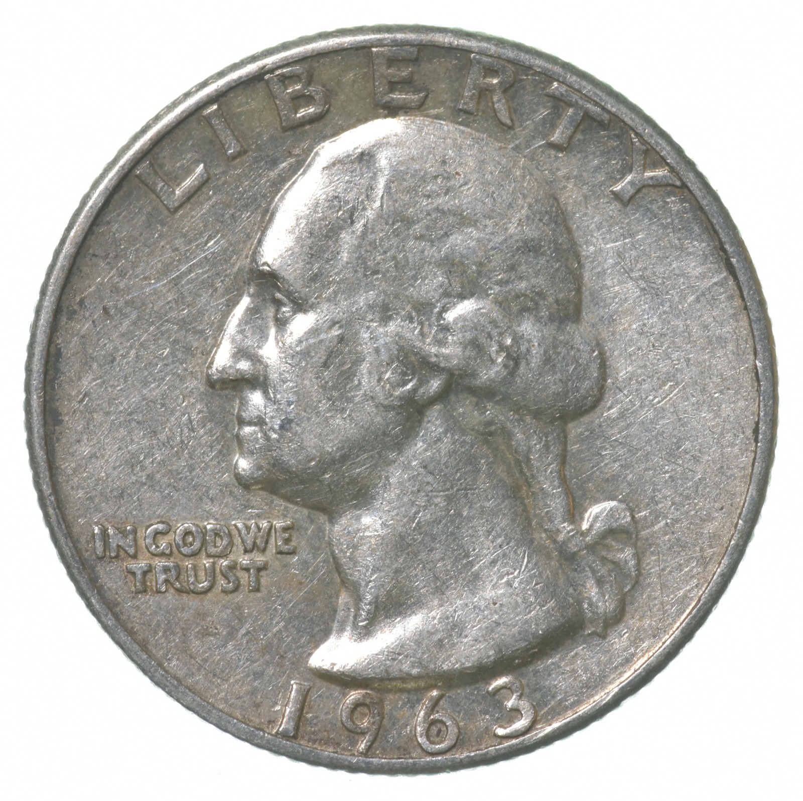 ERROR/Variety - Type B Reverse BU 1963 Washington Quarter - Silver ...