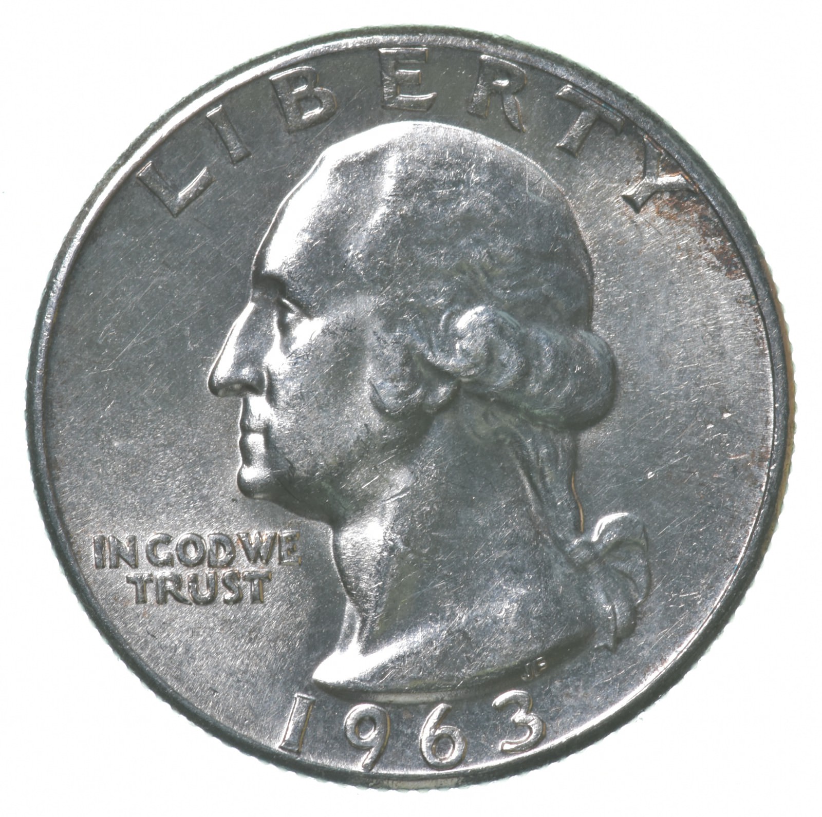 ERROR/Variety - Type B Reverse BU 1963 Washington Quarter - Silver ...