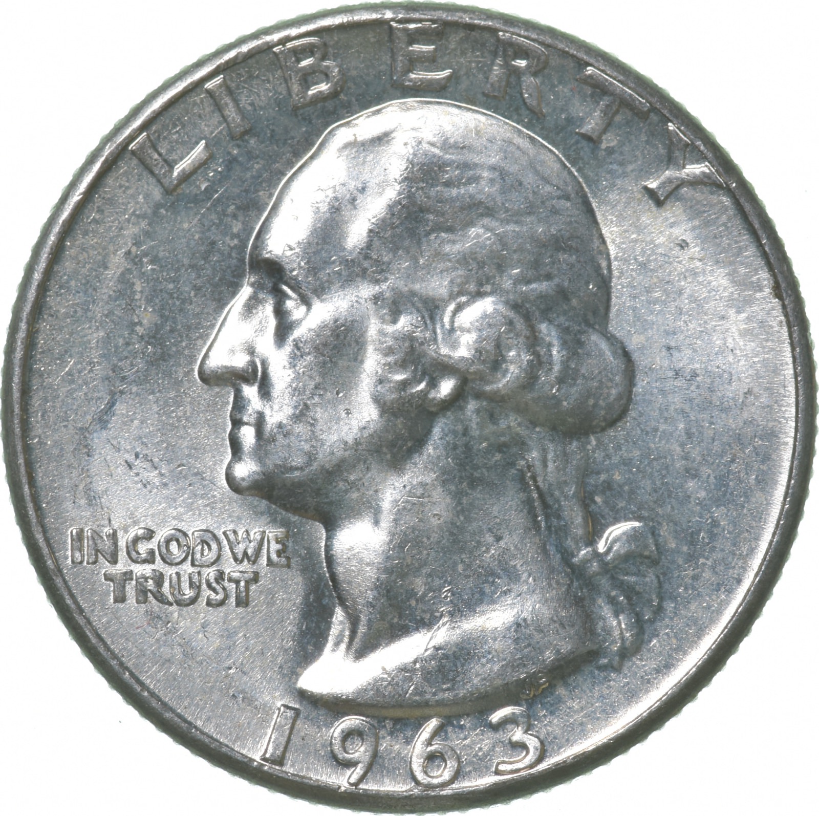 ERROR/Variety - Type B Reverse BU 1963 Washington Quarter - Silver ...