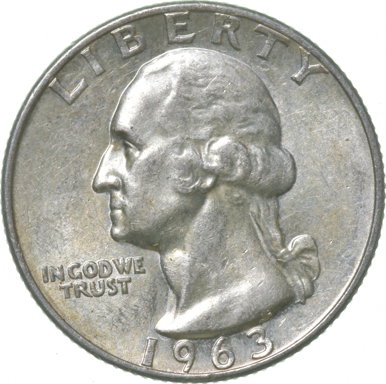 ERROR/Variety - Type B Reverse BU 1963 Washington Quarter - Silver ...