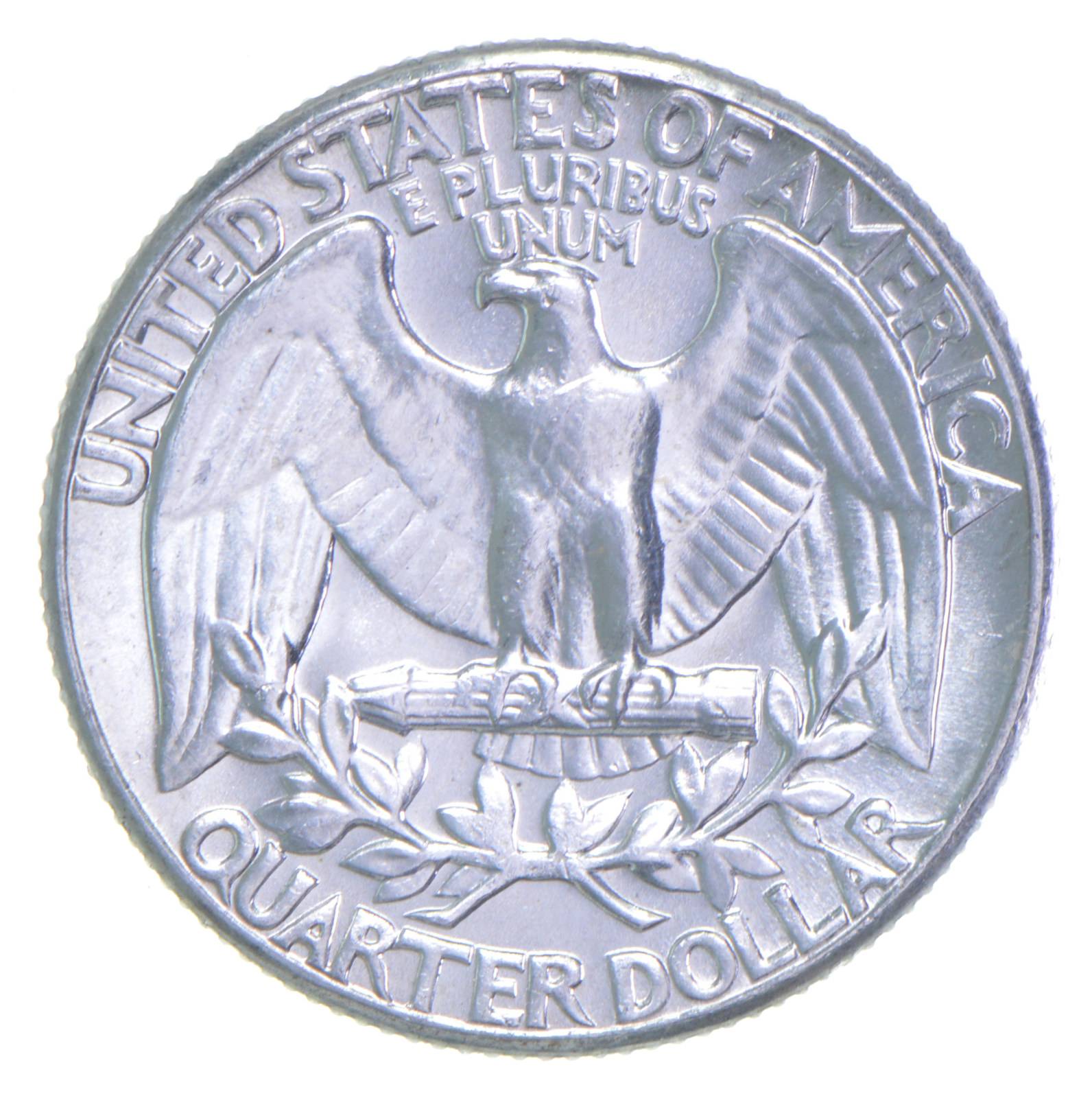 ERROR/Variety - Type B Reverse BU 1963 Washington Quarter - Silver ...