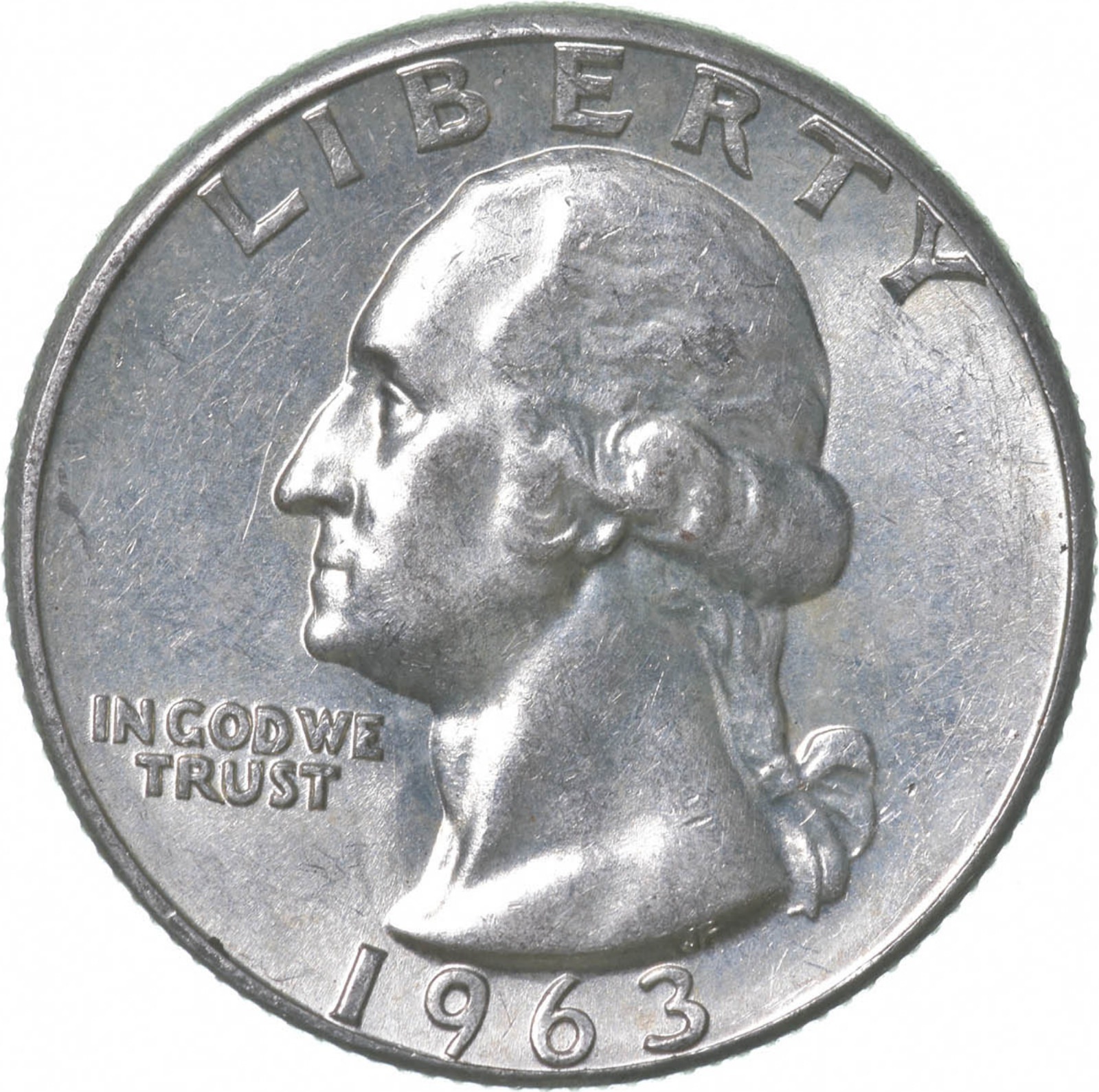 ERROR/Variety - Type B Reverse BU 1963 Washington Quarter - Silver ...