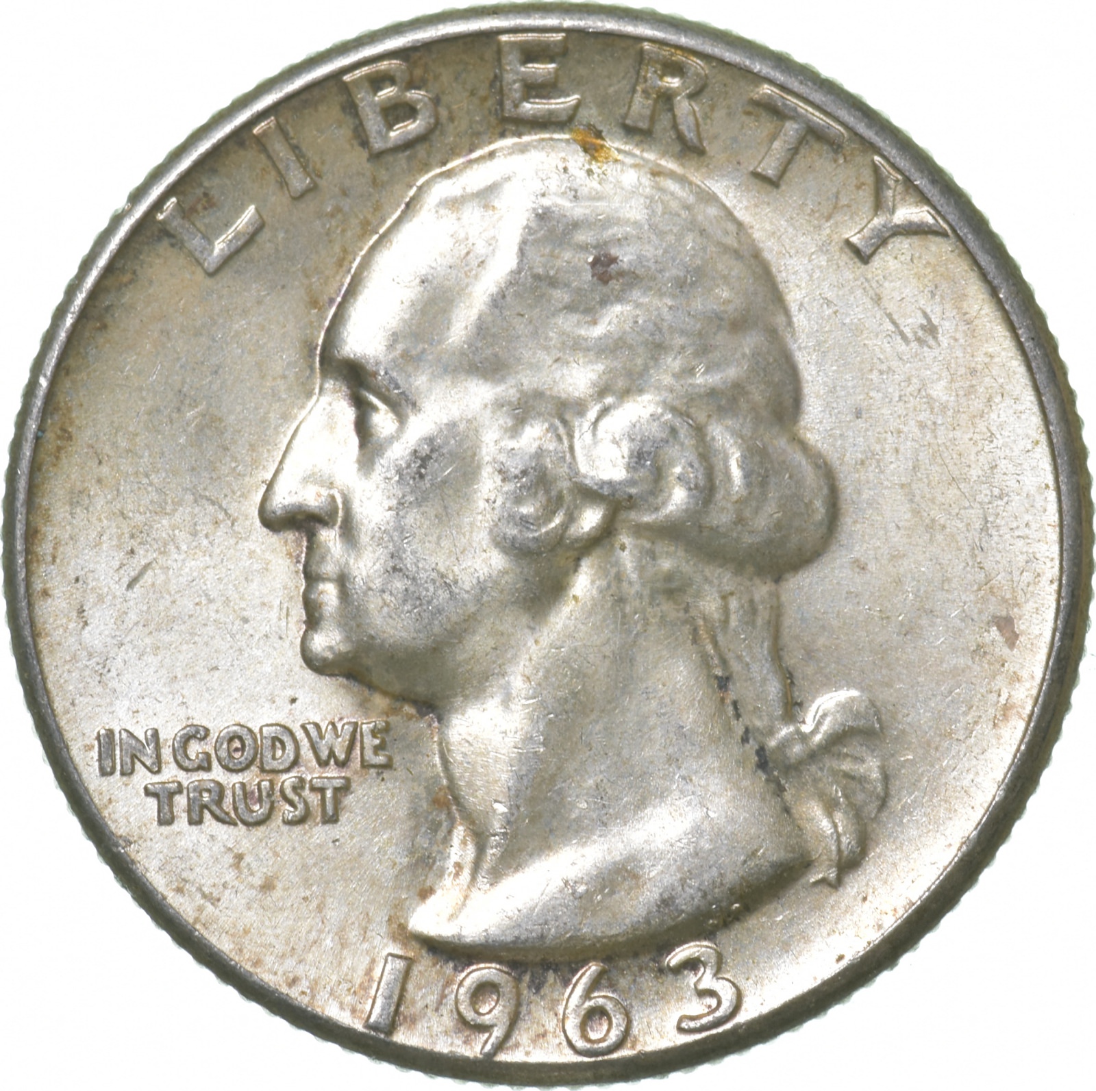 ERROR/Variety - Type B Reverse BU 1963 Washington Quarter - Silver ...