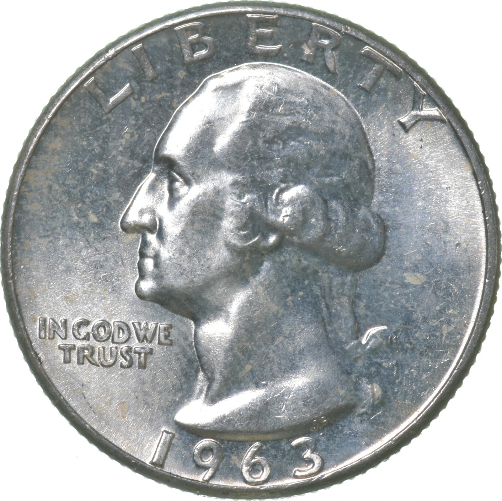 ERROR/Variety - Type B Reverse BU 1963 Washington Quarter - Silver ...