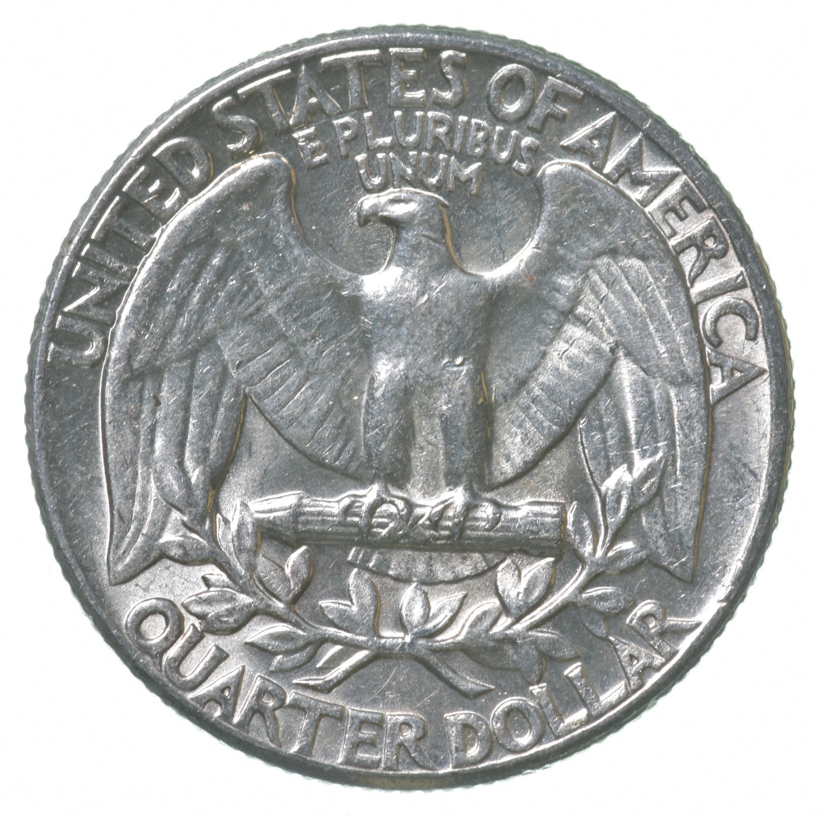 ERROR/Variety - Type B Reverse BU 1964 Washington Quarter - Silver ...