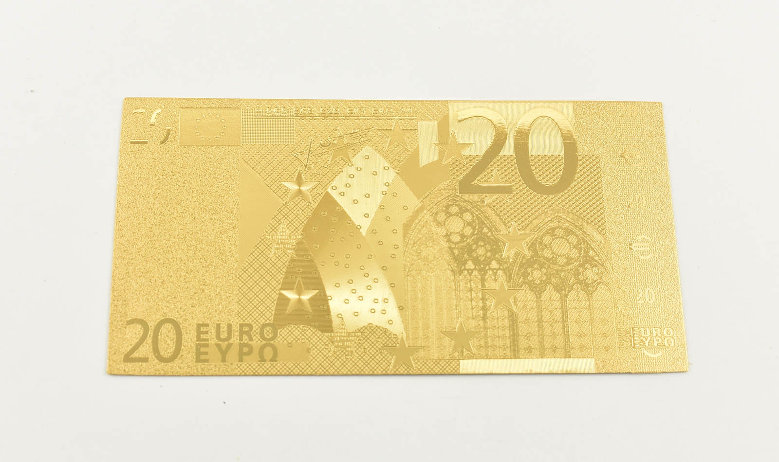 European 20 Euro Currency - 22K Gold Bank Note - Rare | Property Room
