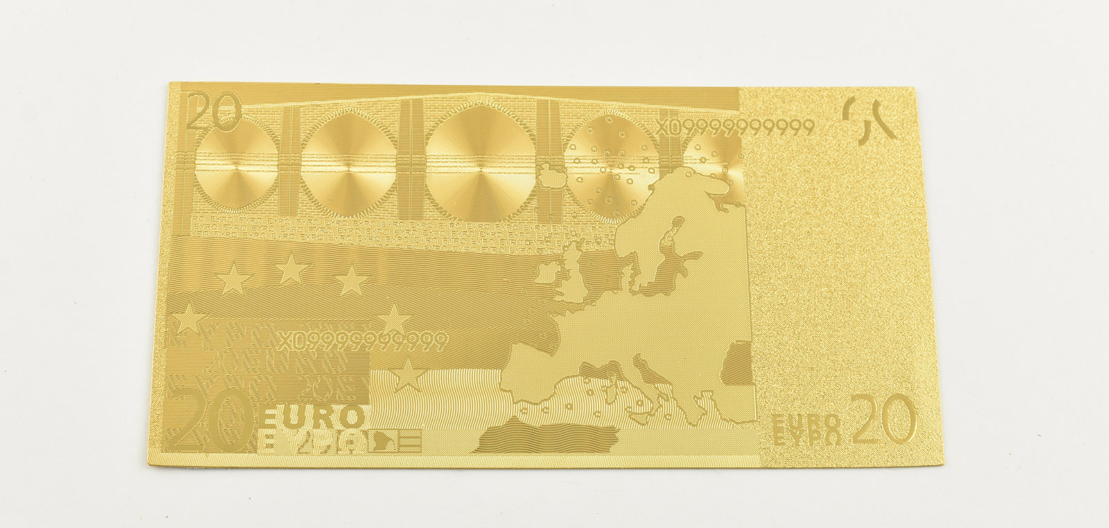 European 20 Euro Currency - 22K Gold Bank Note - Rare | Property Room