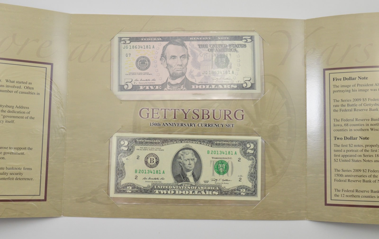 Fancy Displayed United States Currency! W@W | Property Room