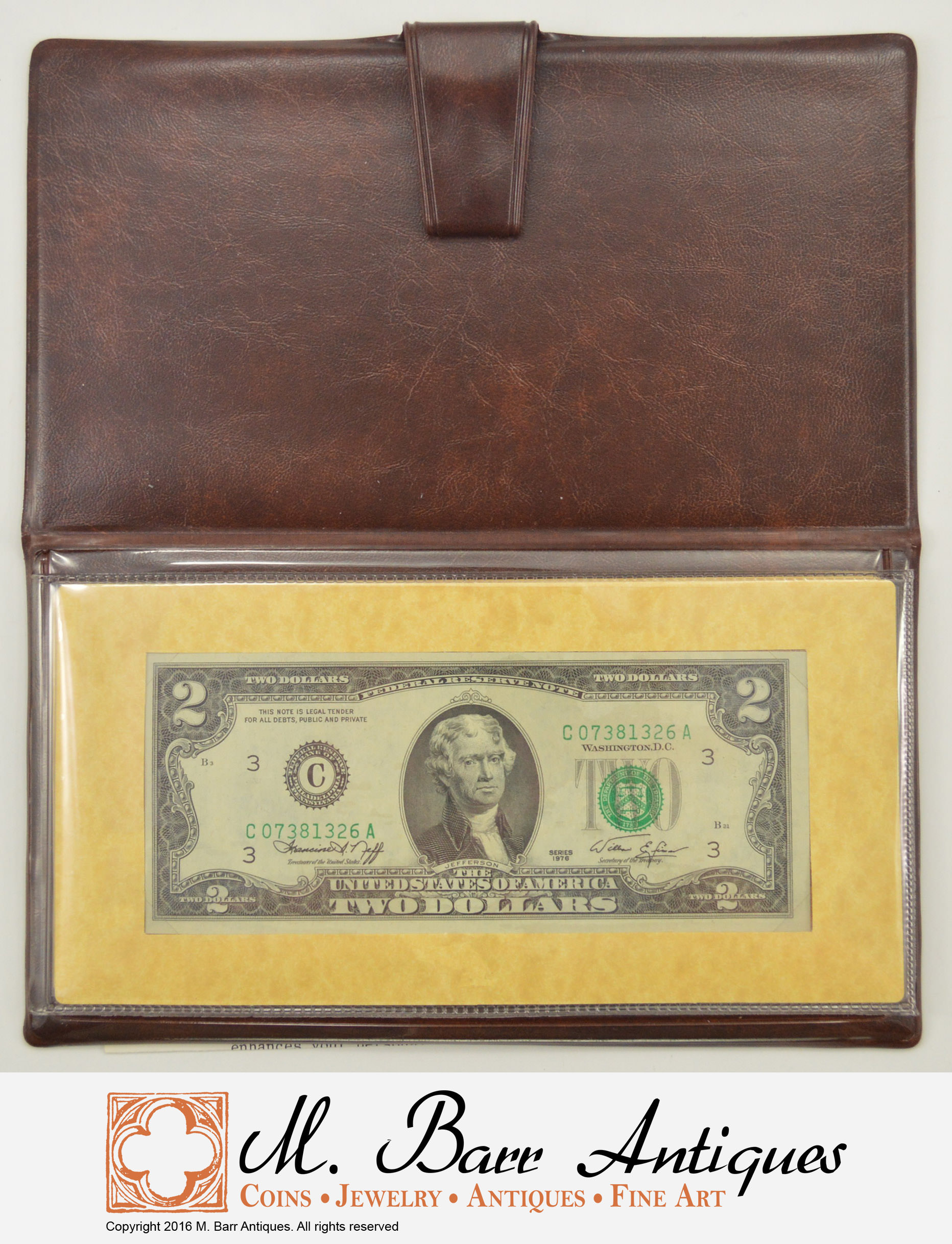 Fancy Displayed United States Currency! W@W | Property Room