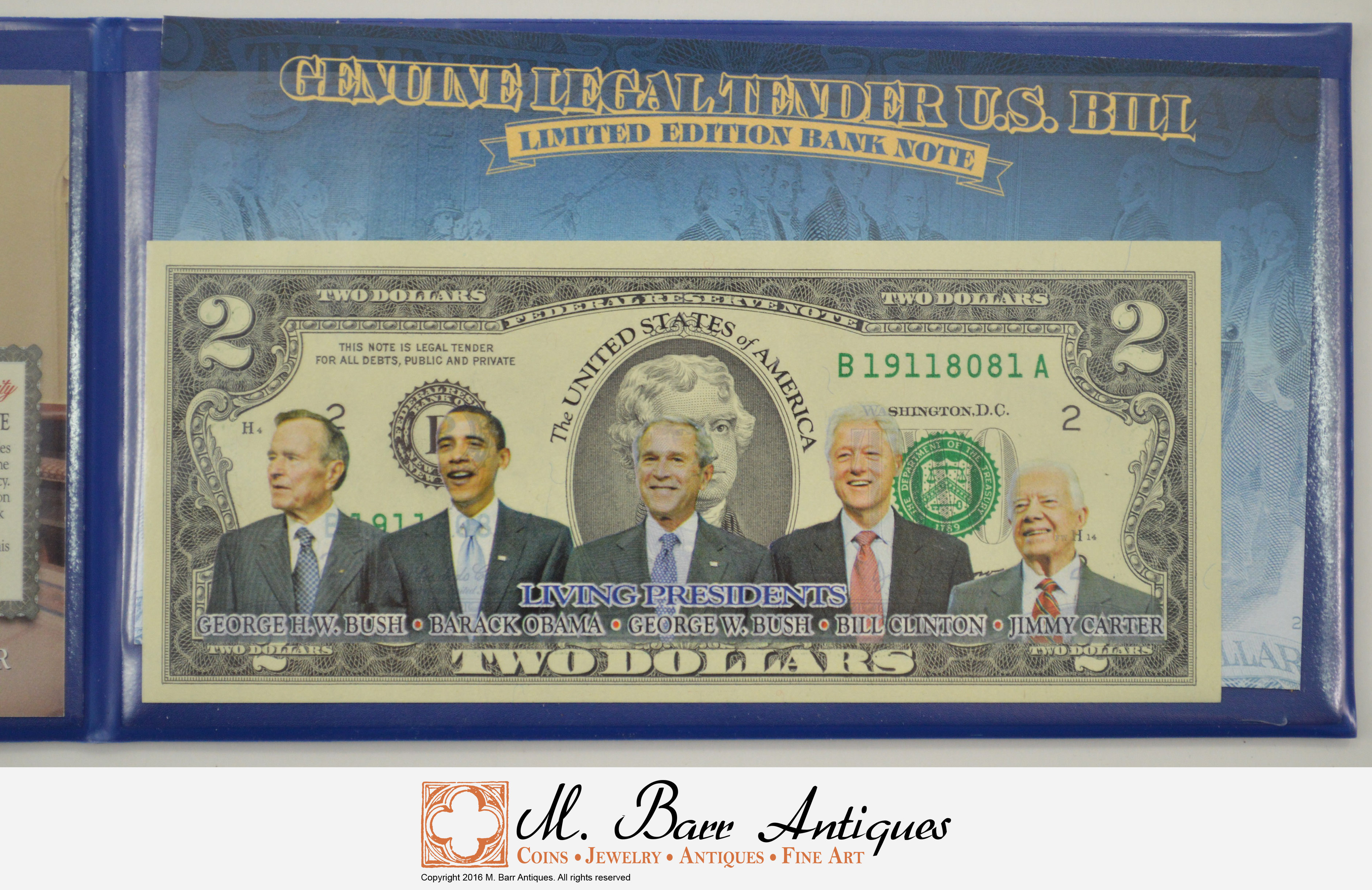 Fancy Displayed United States Currency! W@W | Property Room
