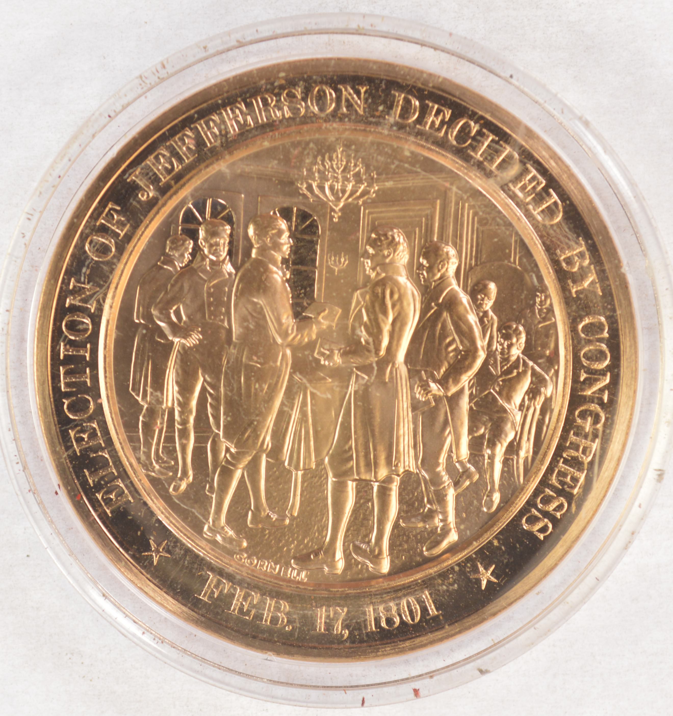 Feb. 17, 1801 Election Of Jefferson Decided By Congress - Bronze ...