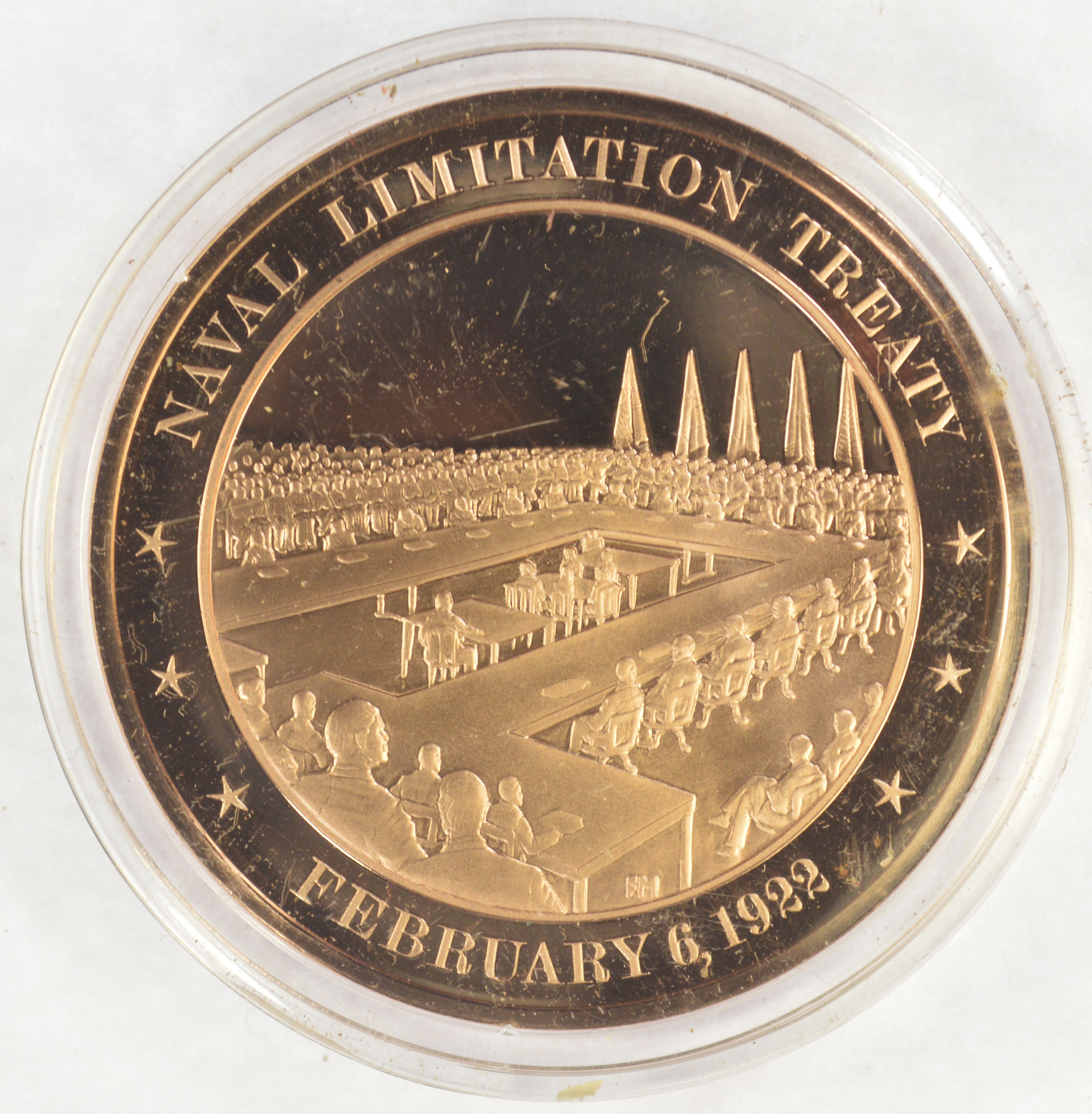 February 6, 1922 Naval Limitation Treaty - Bronze Historic ...