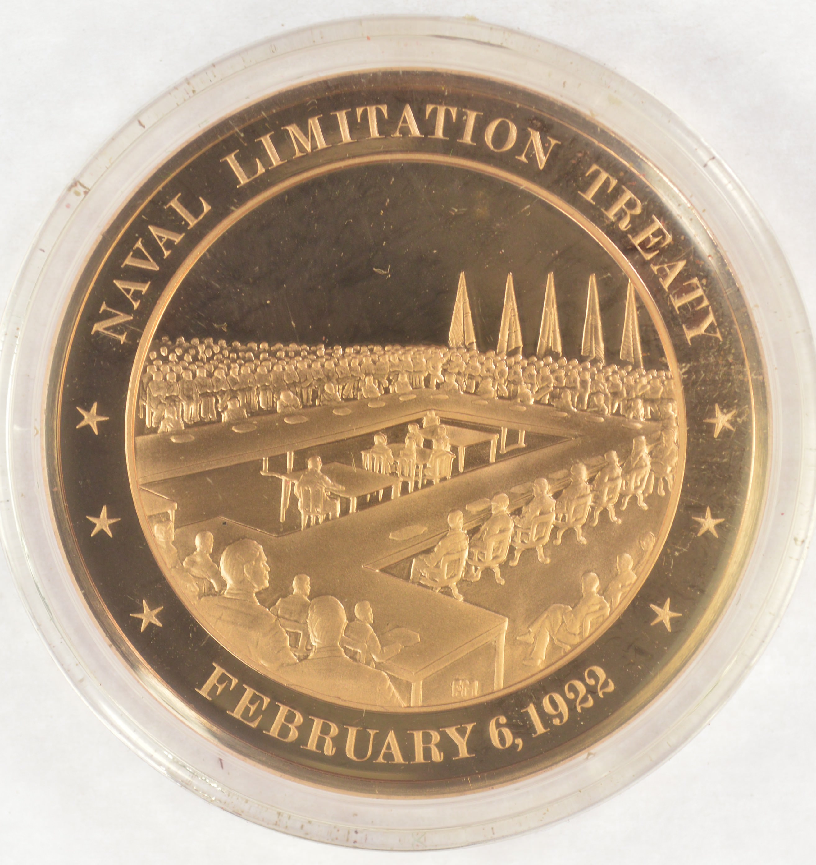 February 6, 1922 Naval Limitation Treaty - Bronze Historic ...