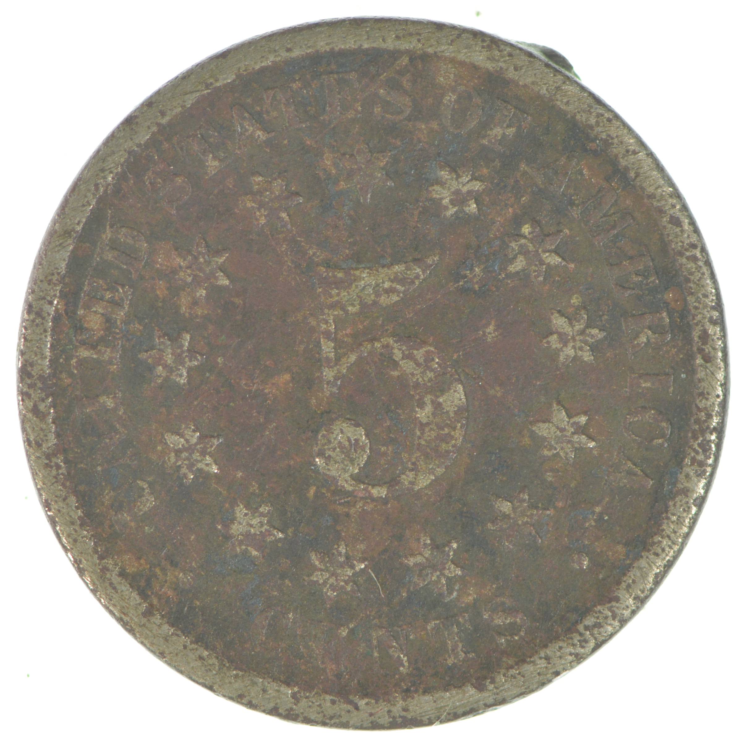 First Nickel Design 1860's-80's Era - US Shield Nickel US Type Coin ...