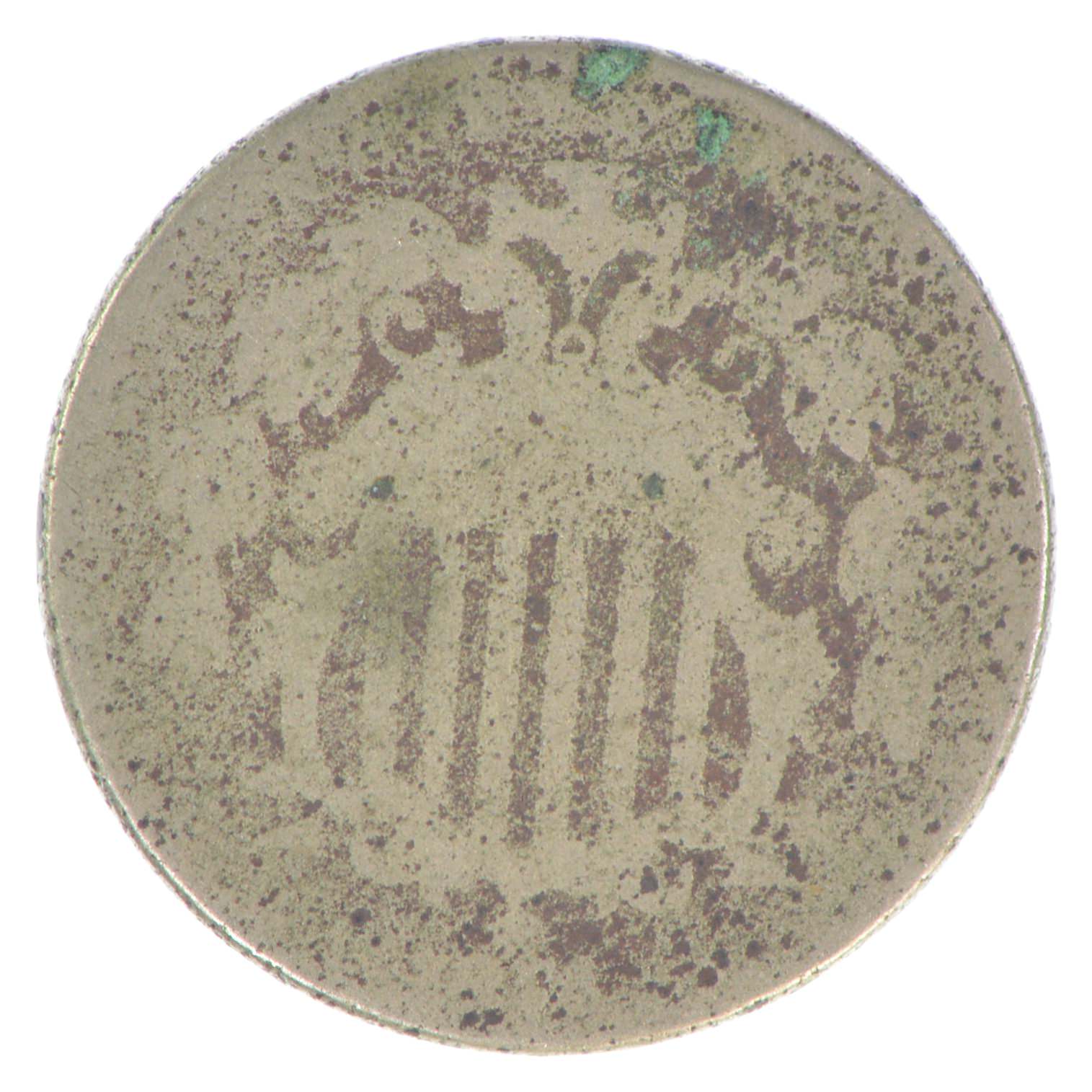 First Nickel Design 1860's-80's Era - US Shield Nickel US Type Coin ...