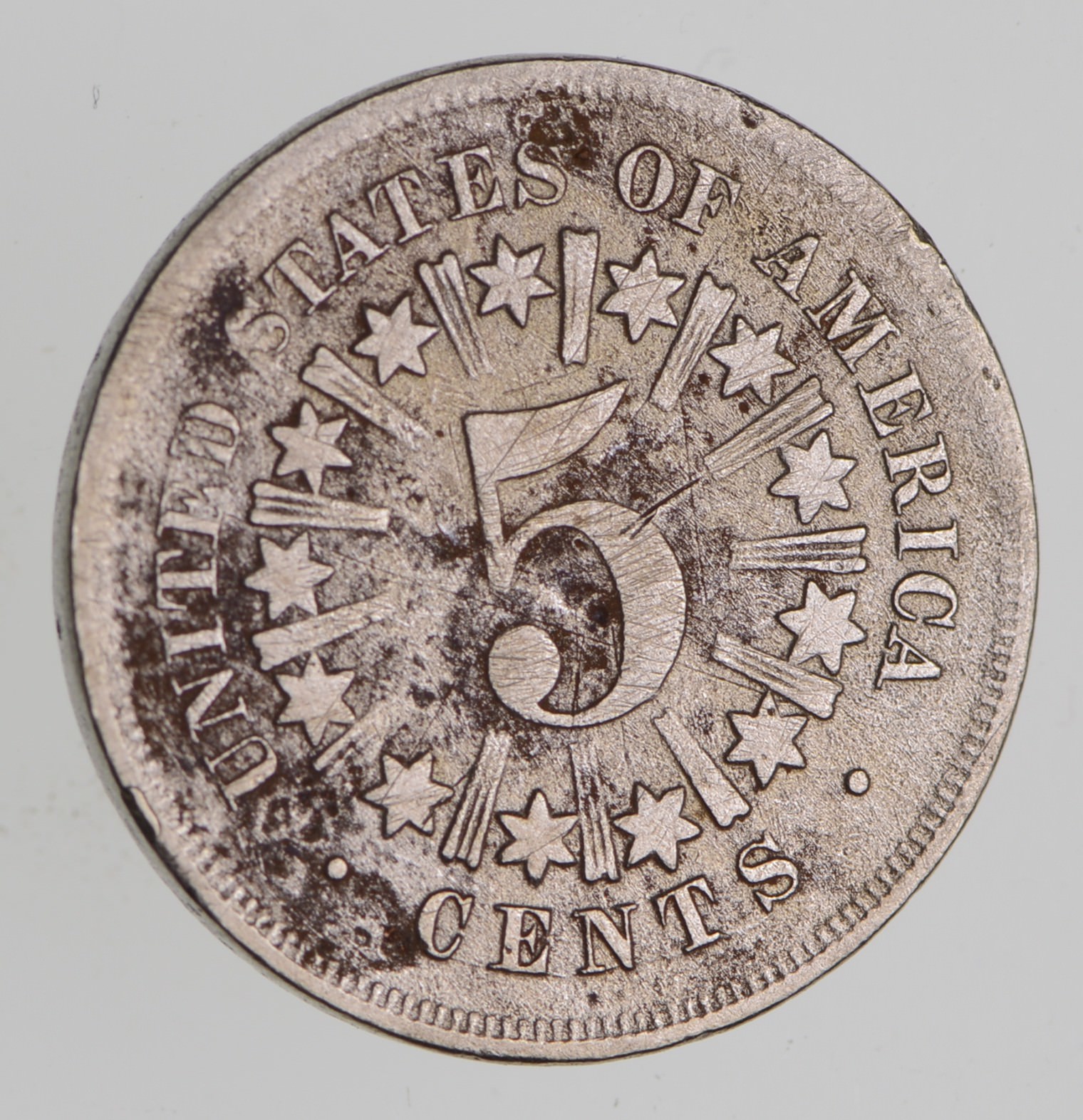 First US Nickel - 1866 - Shield Nickel - US Type Coin - Over 100 Years ...