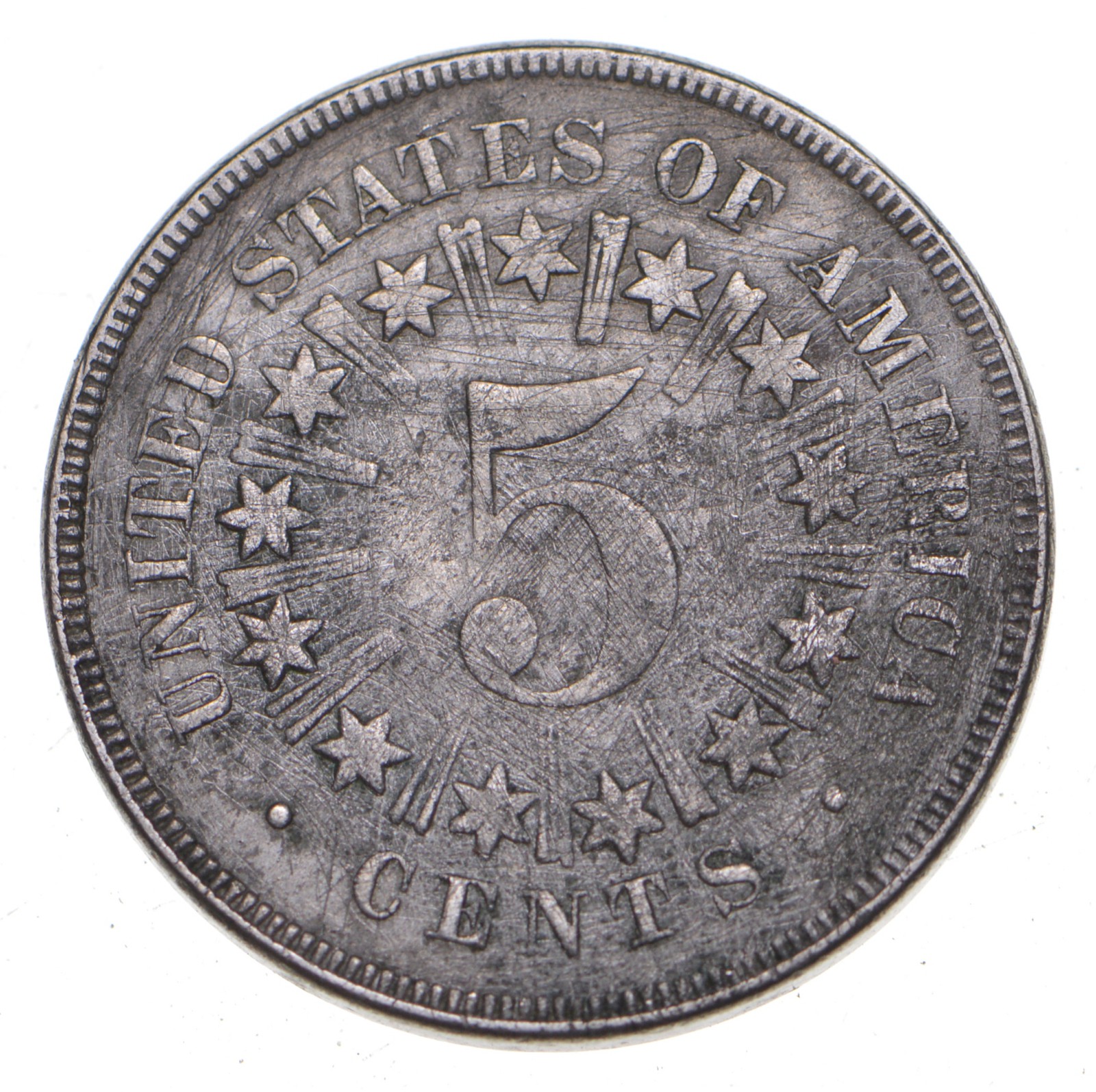 First US Nickel - 1866 - Shield Nickel - US Type Coin - Over 100 Years ...